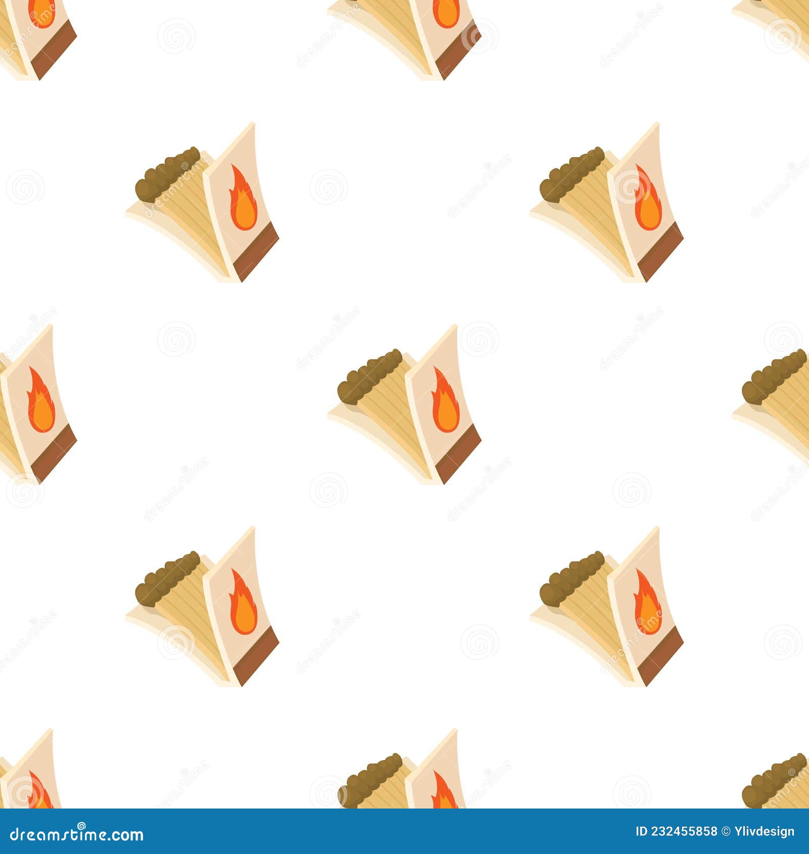 Box of Matches Pattern Seamless Vector Stock Vector - Illustration of ...