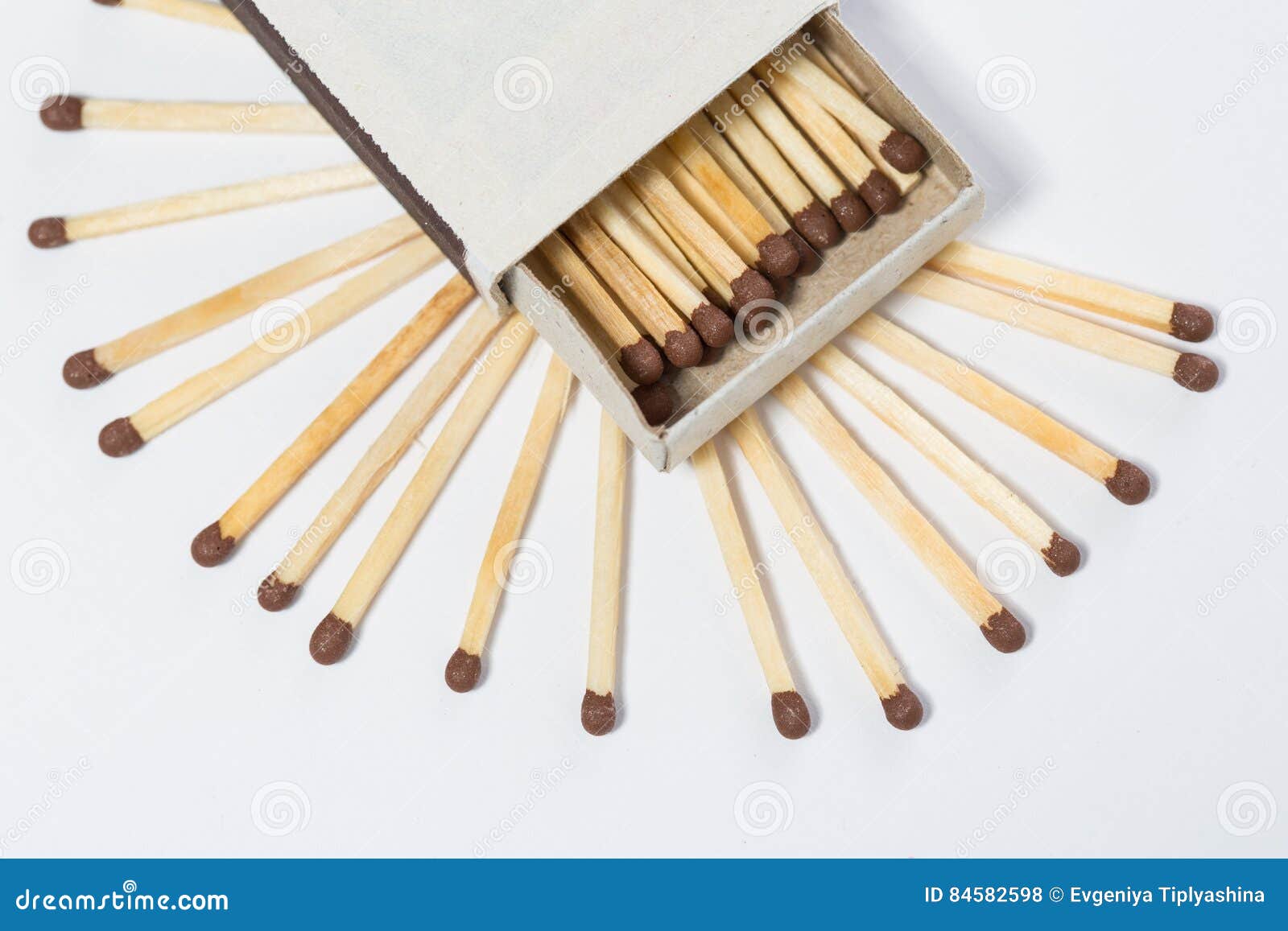 Box of matches on a white stock photo. Image of macro - 84582598