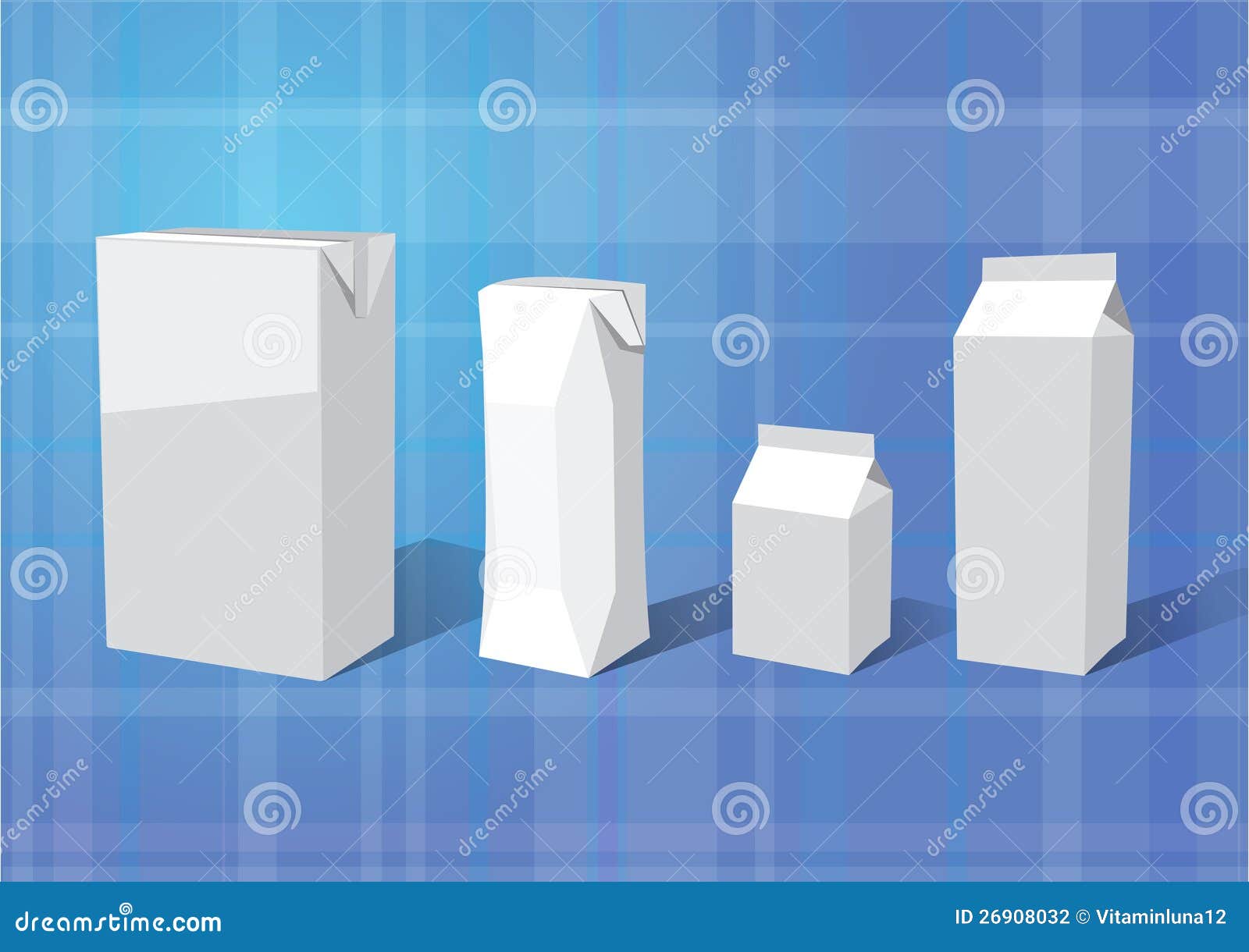 Box_for_milk stock vector. Illustration of dinner, packaging - 26908032