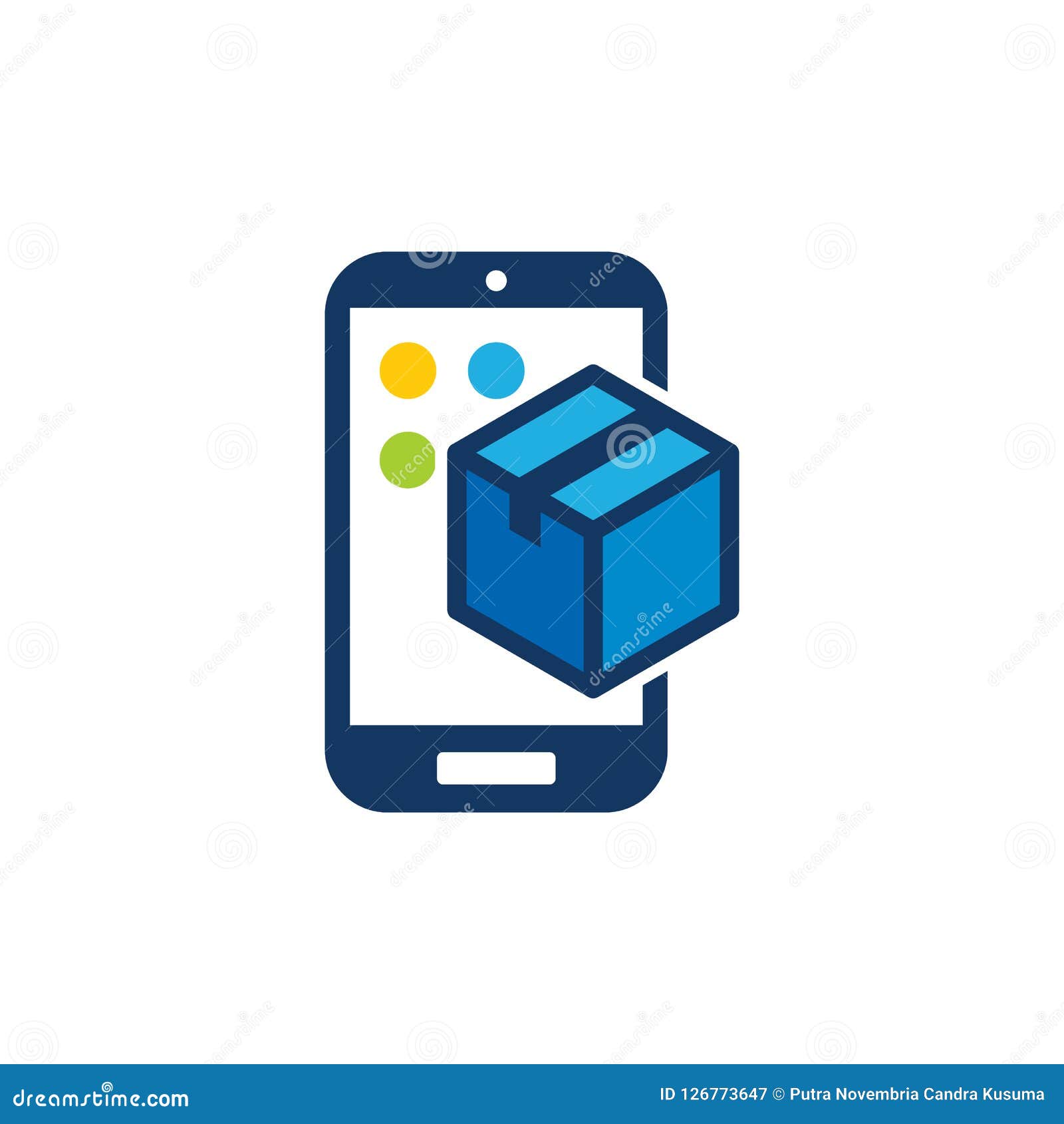 Box Mobile Logo Icon Design Stock Vector - Illustration of internet ...
