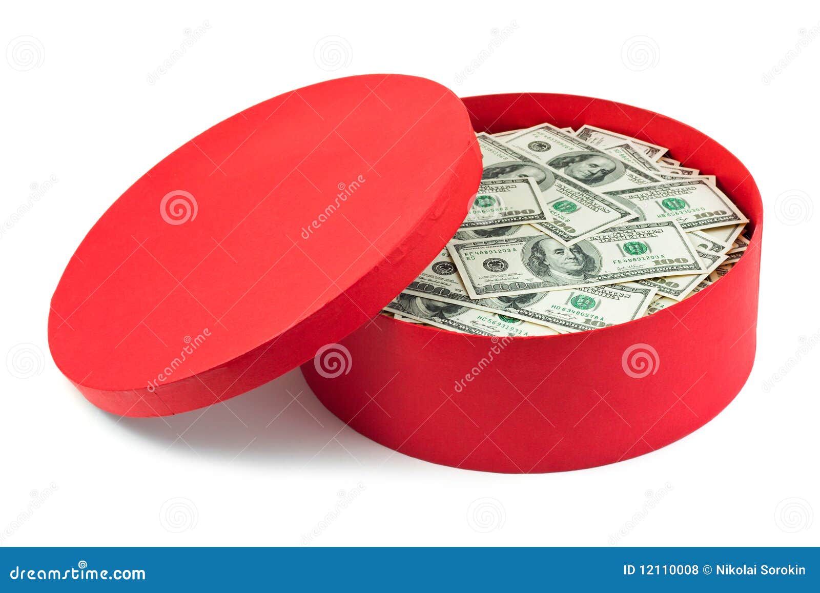 Box with money stock photo. Image of catching, commercial - 12110008
