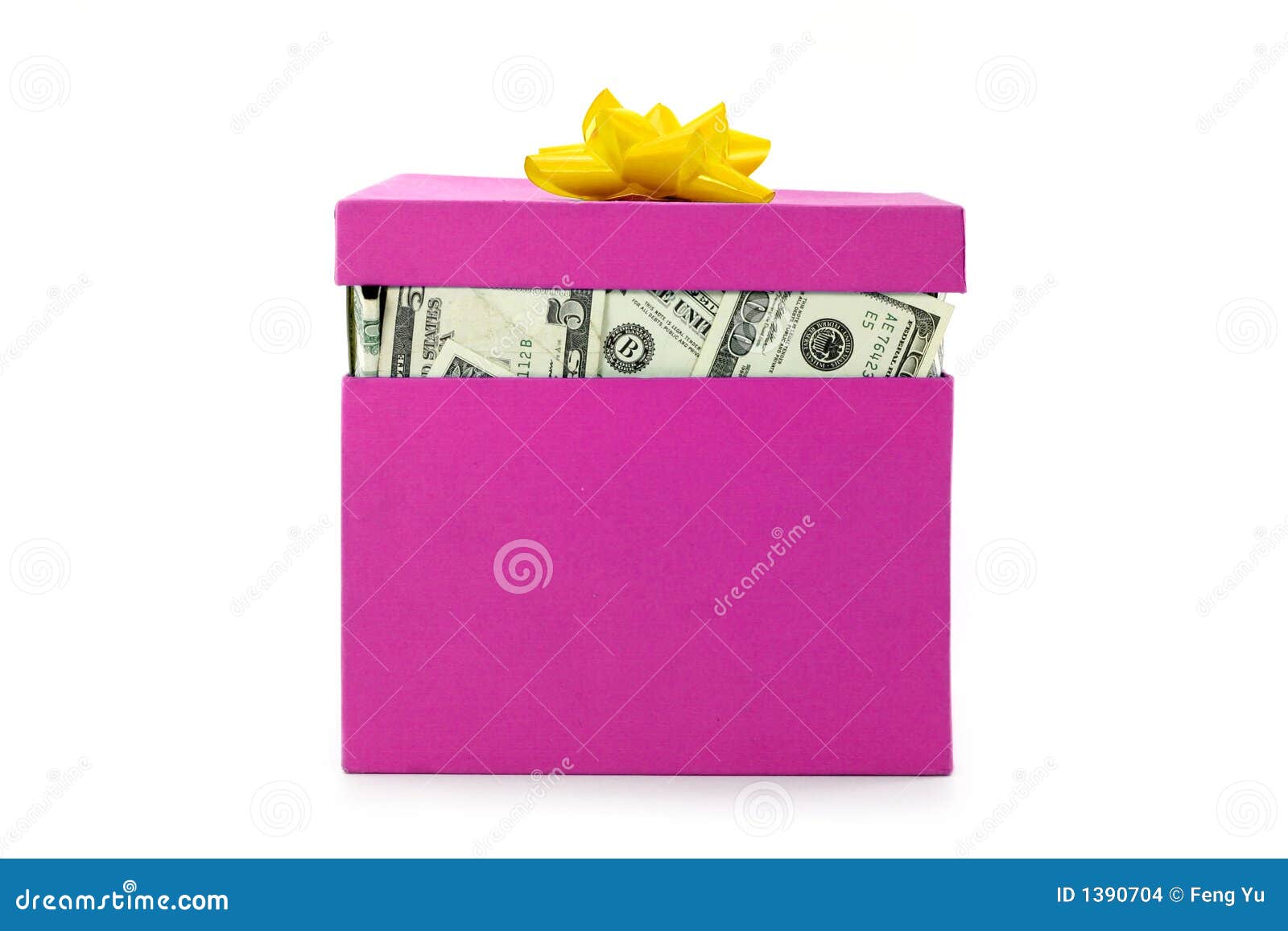 A box of money stock photo. Image of financial, celebration - 1390704