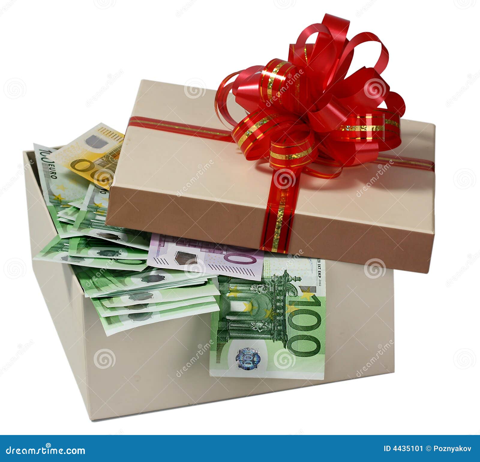 Box with a money. stock image. Image of open, isolated - 4435101