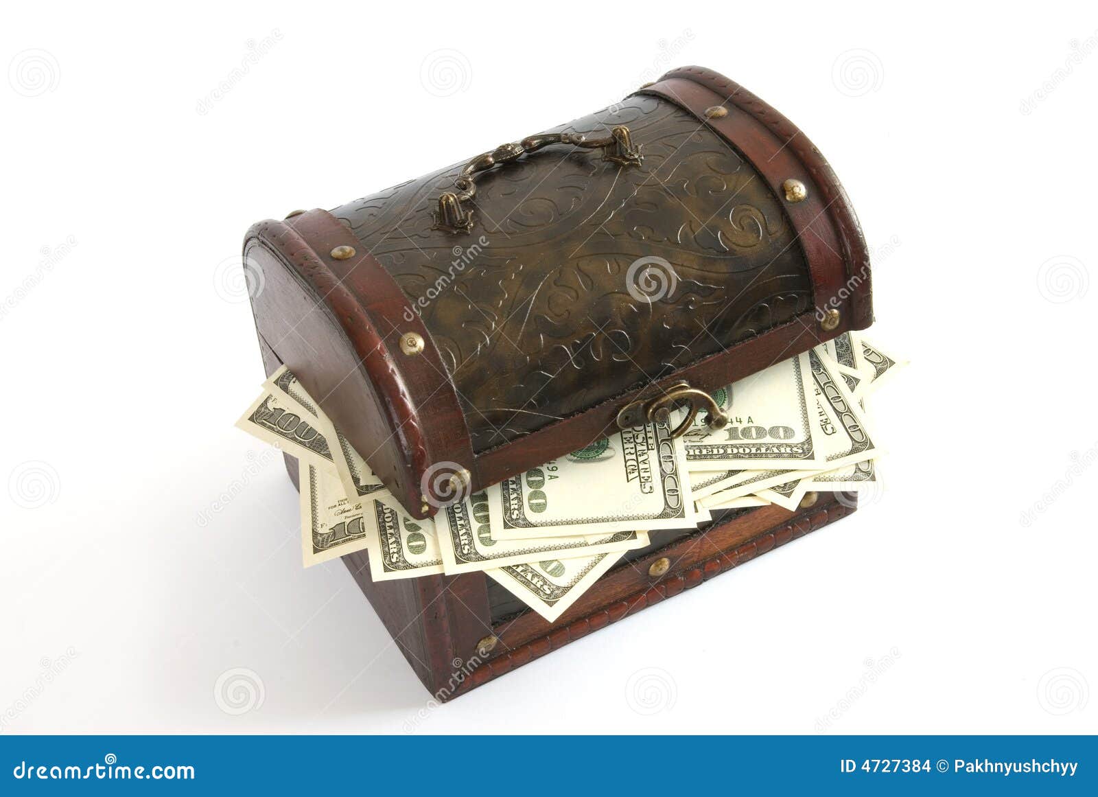 Box with money stock photo. Image of silver, dollars, expensive - 4727384