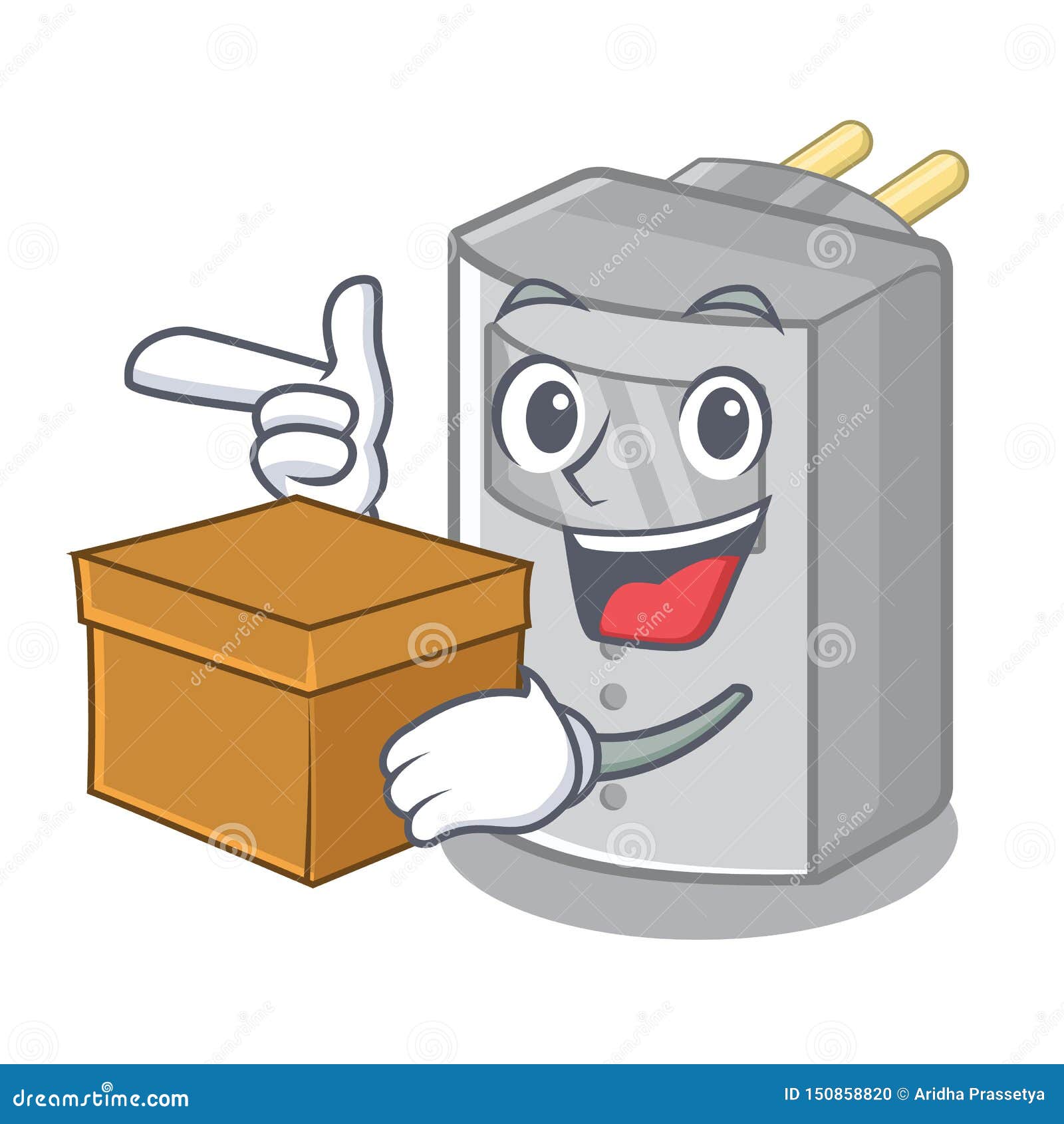 With Box Motion Sensor in the Cartoon Shape Stock Vector - Illustration ...