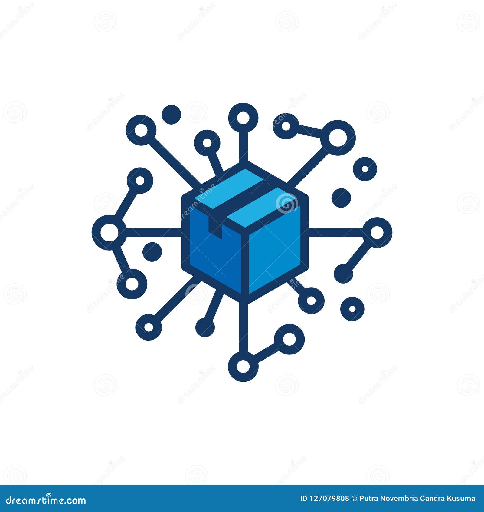 Box Network Logo Icon Design Stock Vector - Illustration of data ...