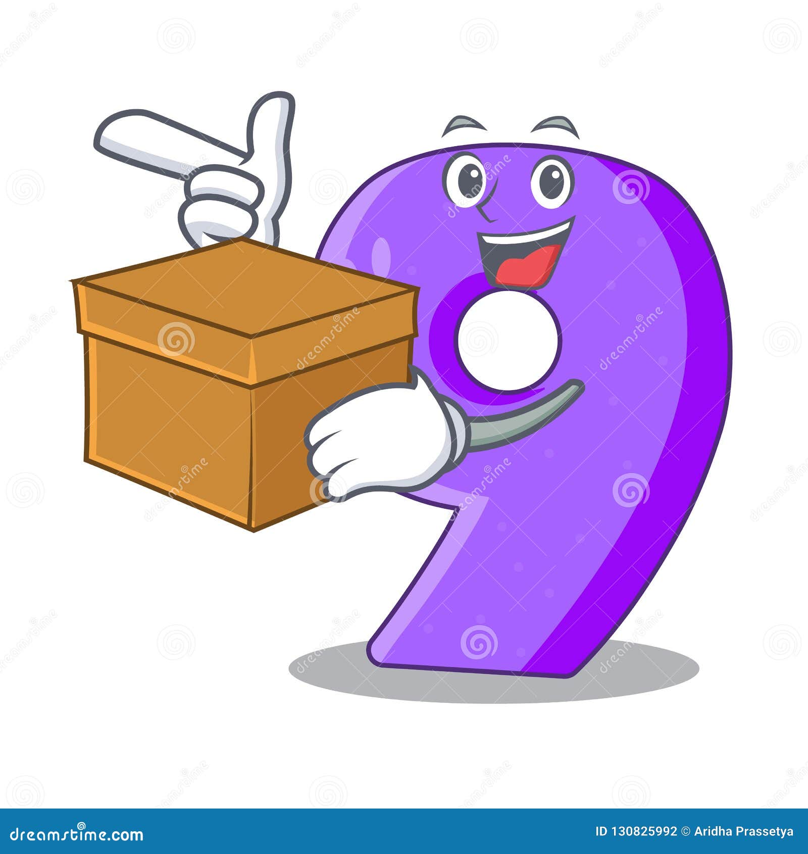 With Box Number Nine Athletics the Shaped Character Stock Vector ...