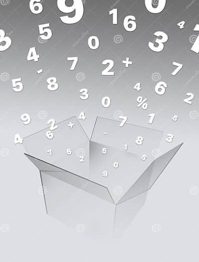 Box with numbers stock illustration. Illustration of birthday - 2189963