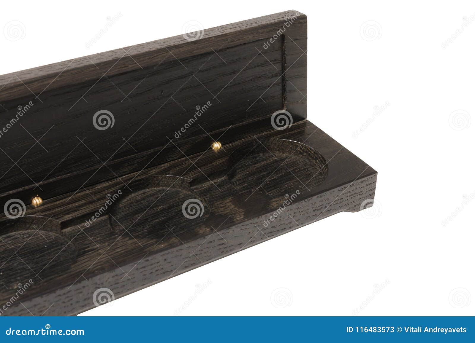 Box of Oak for Coins on a White Background Stock Image - Image of coins ...