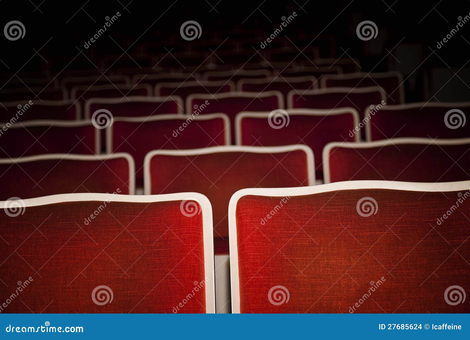 Theatre Seats Audience Seat Row Indoor Concert Hall Stock Image ...