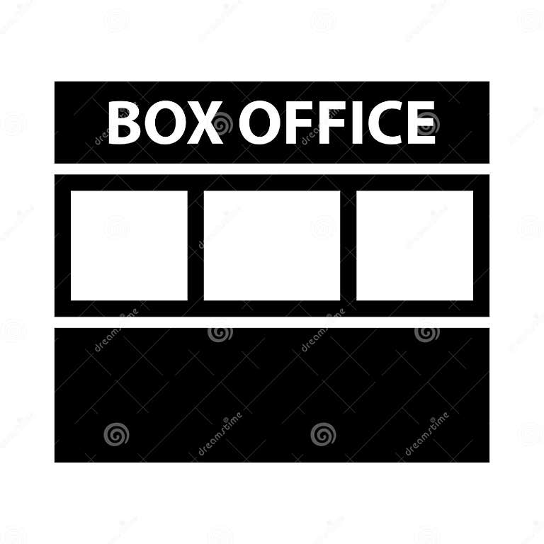 Box Office Icon stock vector. Illustration of film, design - 229150390