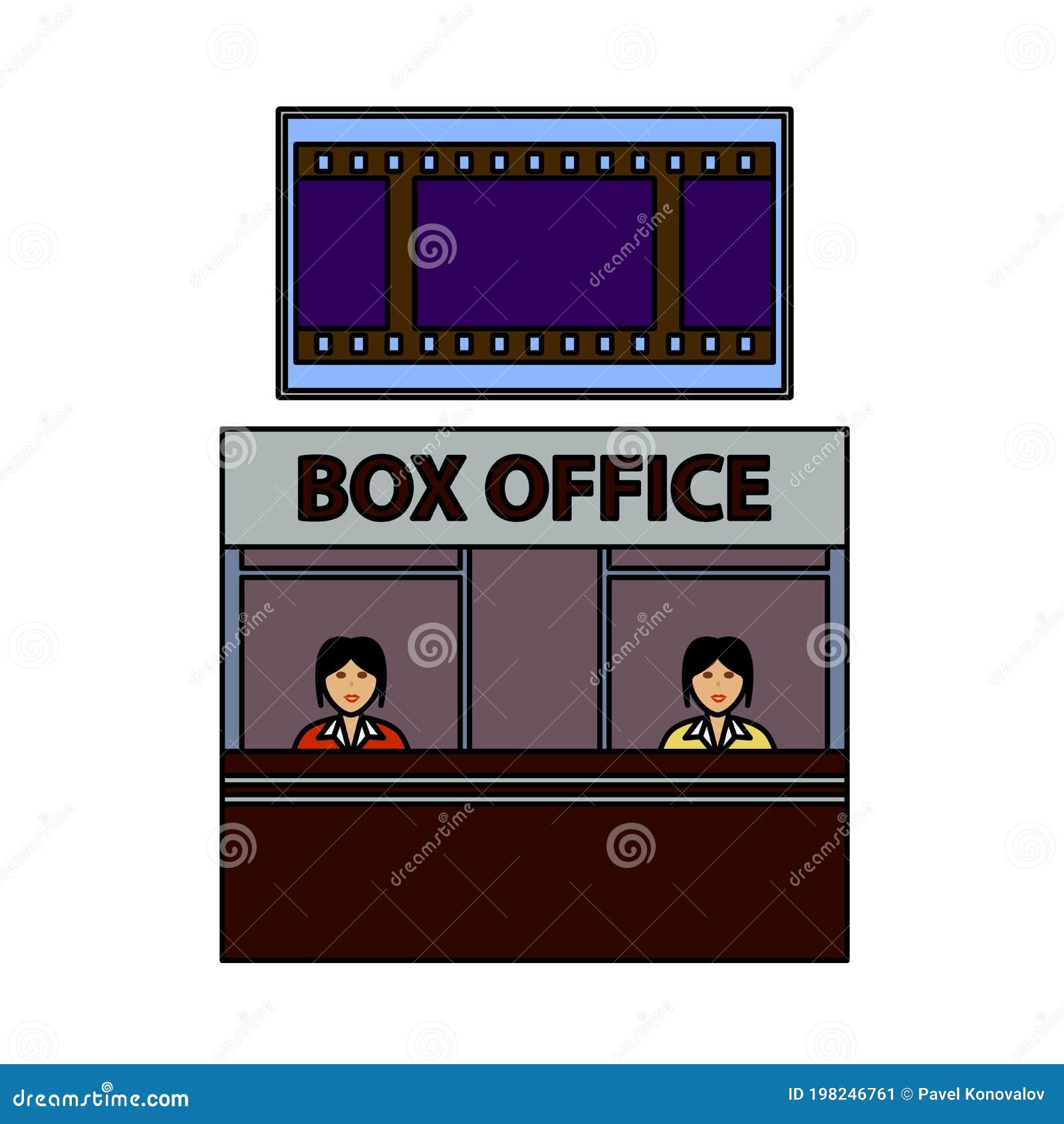 Box Office Icon stock vector. Illustration of creative - 198246761