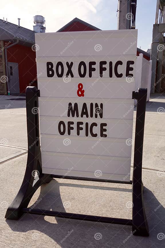 Box Office Sign stock image. Image of main, symbols, details - 66313091