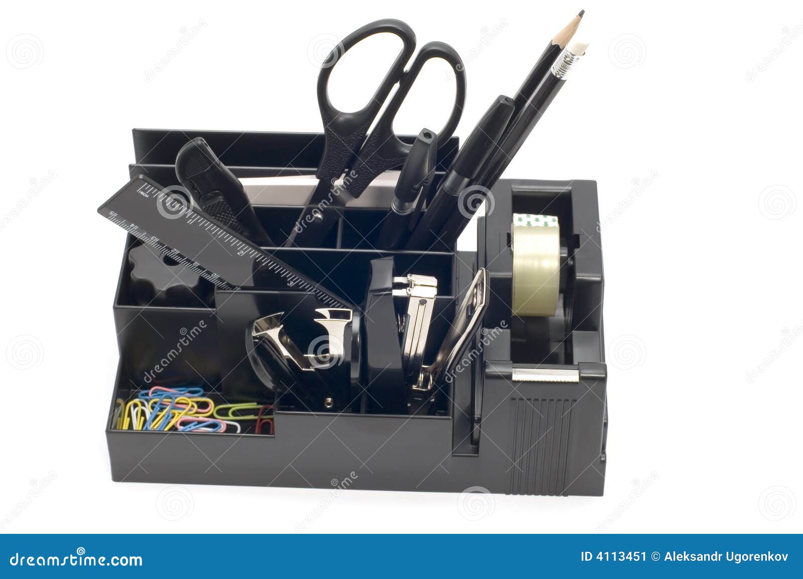 Box for office tool stock image. Image of adhesive, school - 4113451