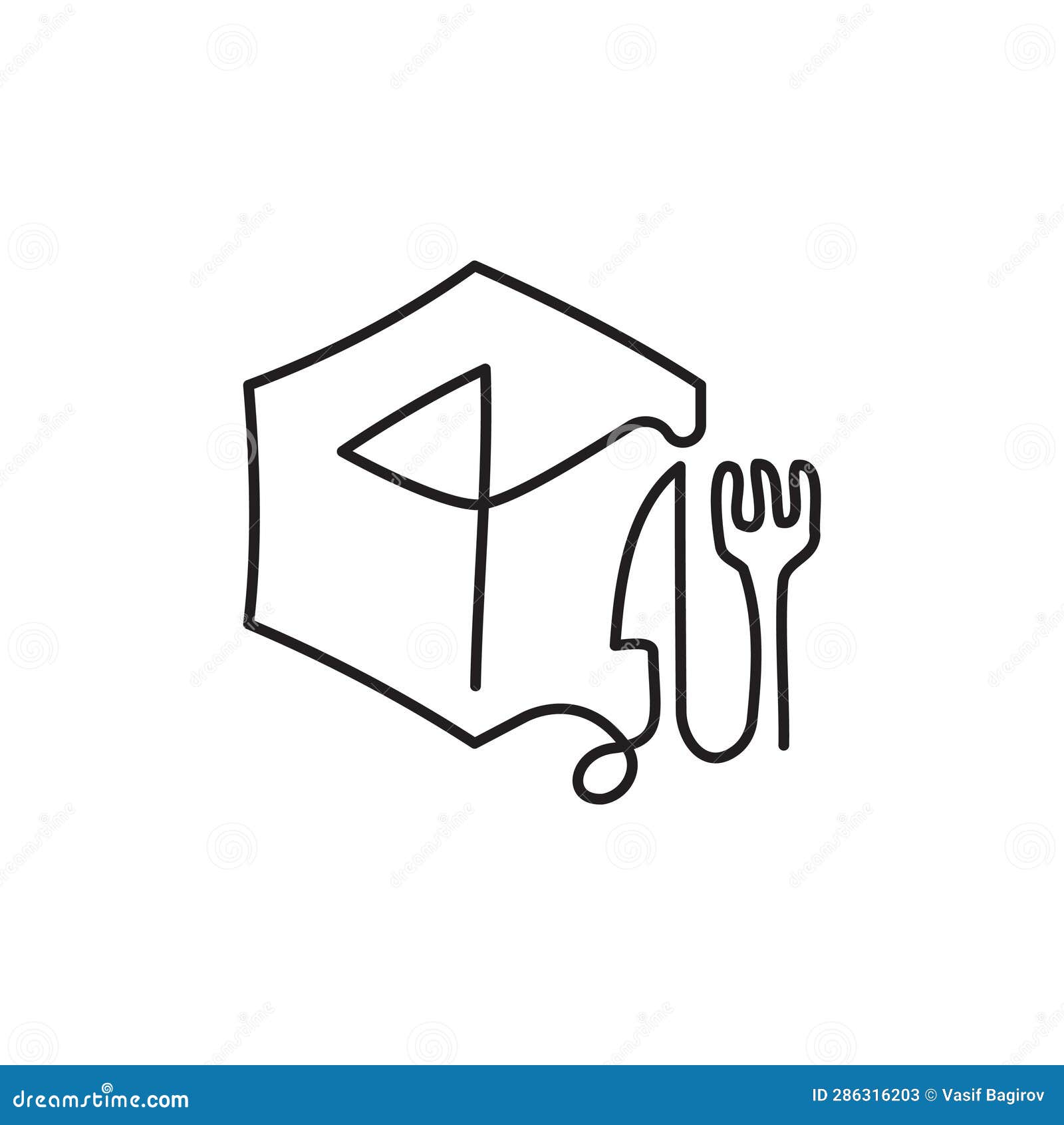 Box One Line, Moving Food One Line, Fast Food One Line. Simple One Line ...