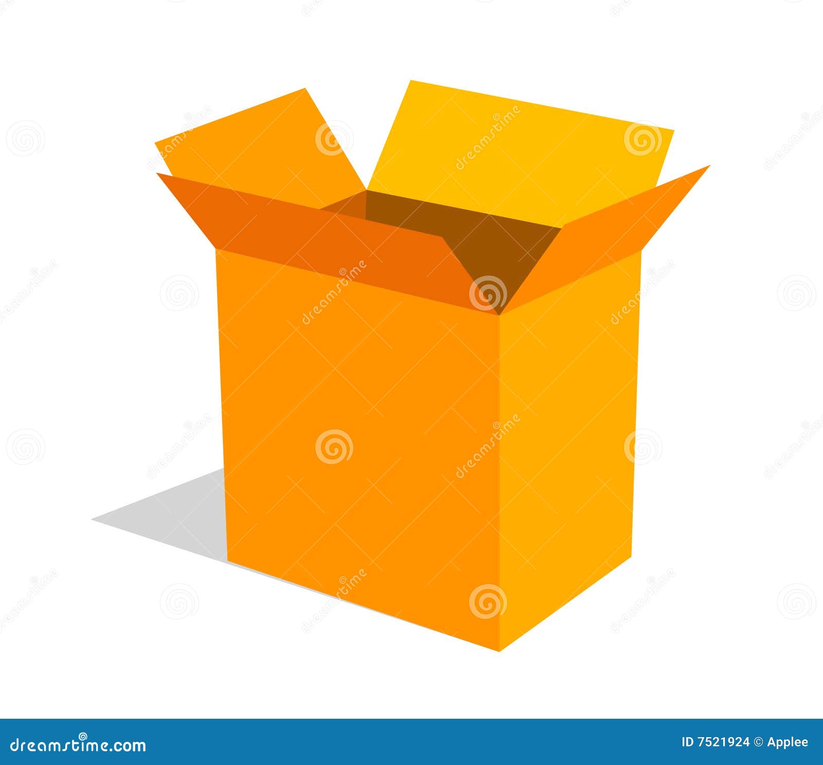 Box Open stock vector. Illustration of container, business - 7521924