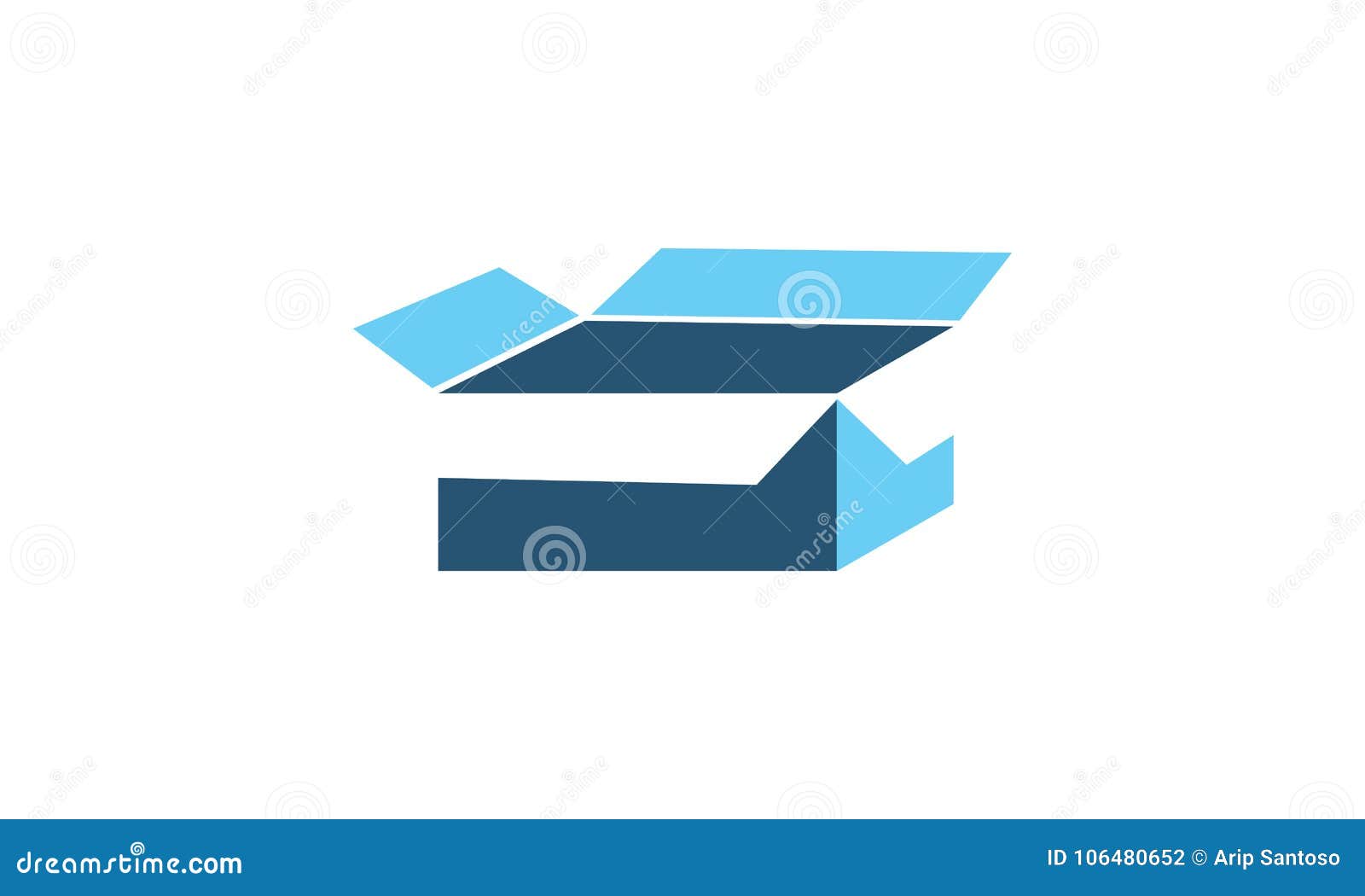 Box Open Logo Design Template Stock Vector - Illustration of shipping ...