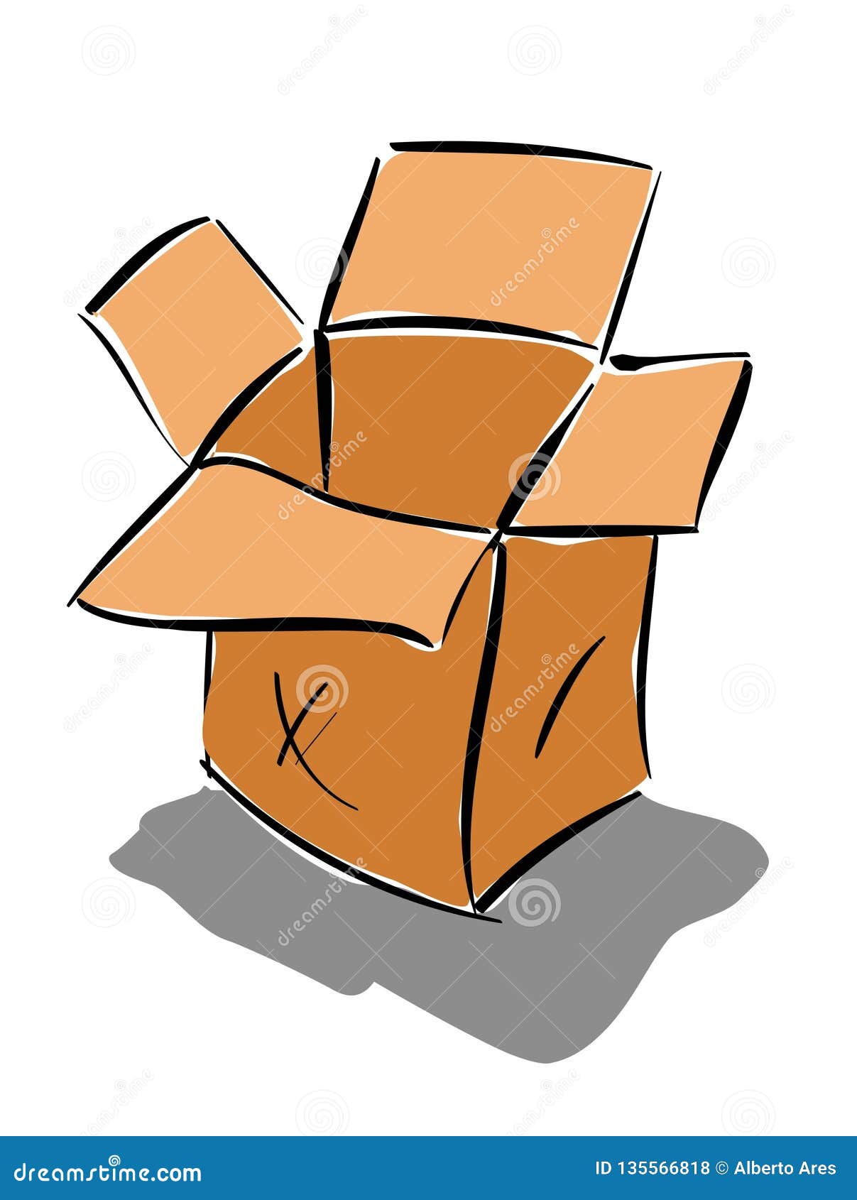 Packaging Corrugated Box Dieline Template And 3D Box Design And ...