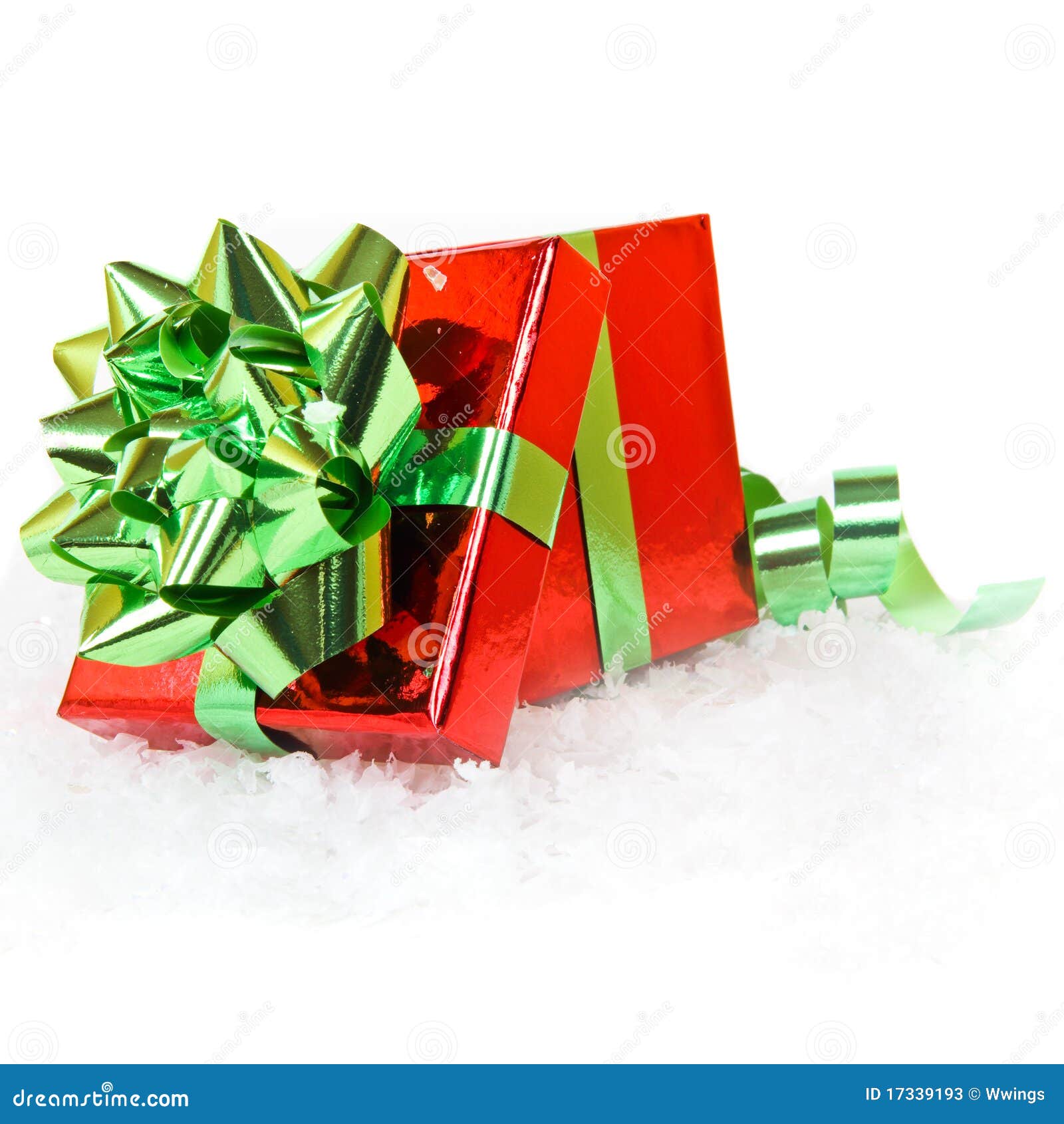 Box with open top stock image. Image of snow, isolated - 17339193