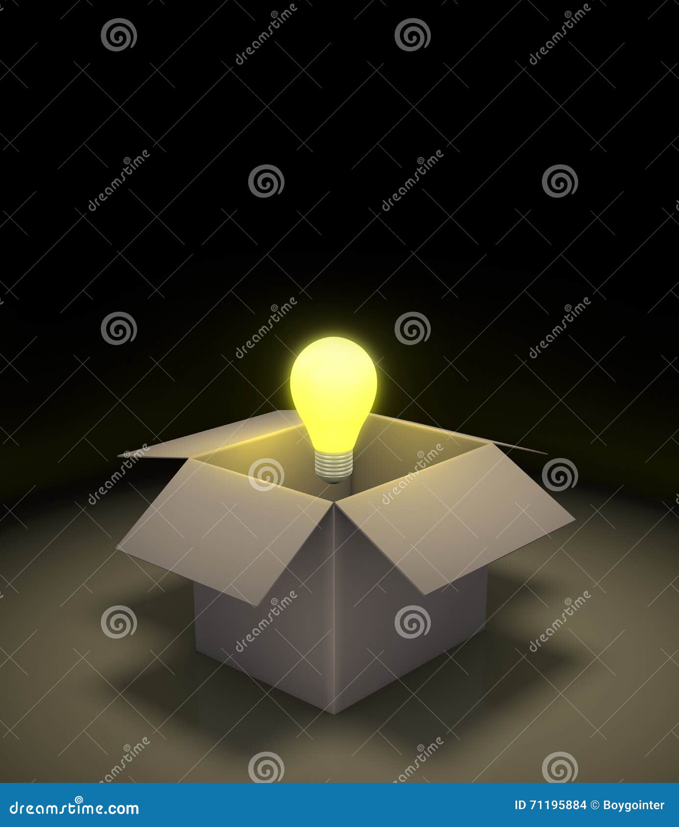 Box stock illustration. Illustration of open, bright - 71195884