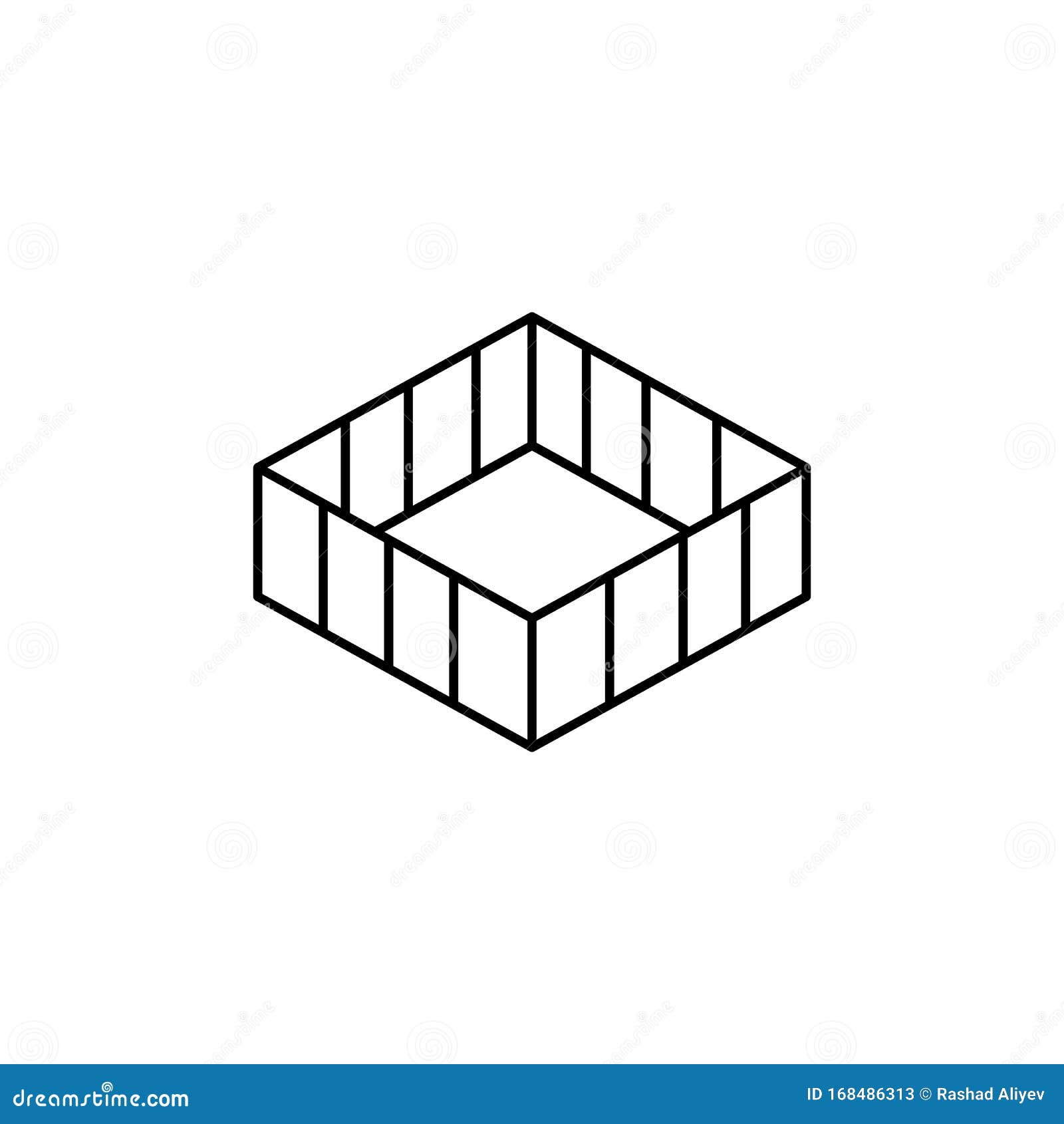 Box Opened Icon. Simple Line, Outline Vector of Packaging Icons for Ui ...
