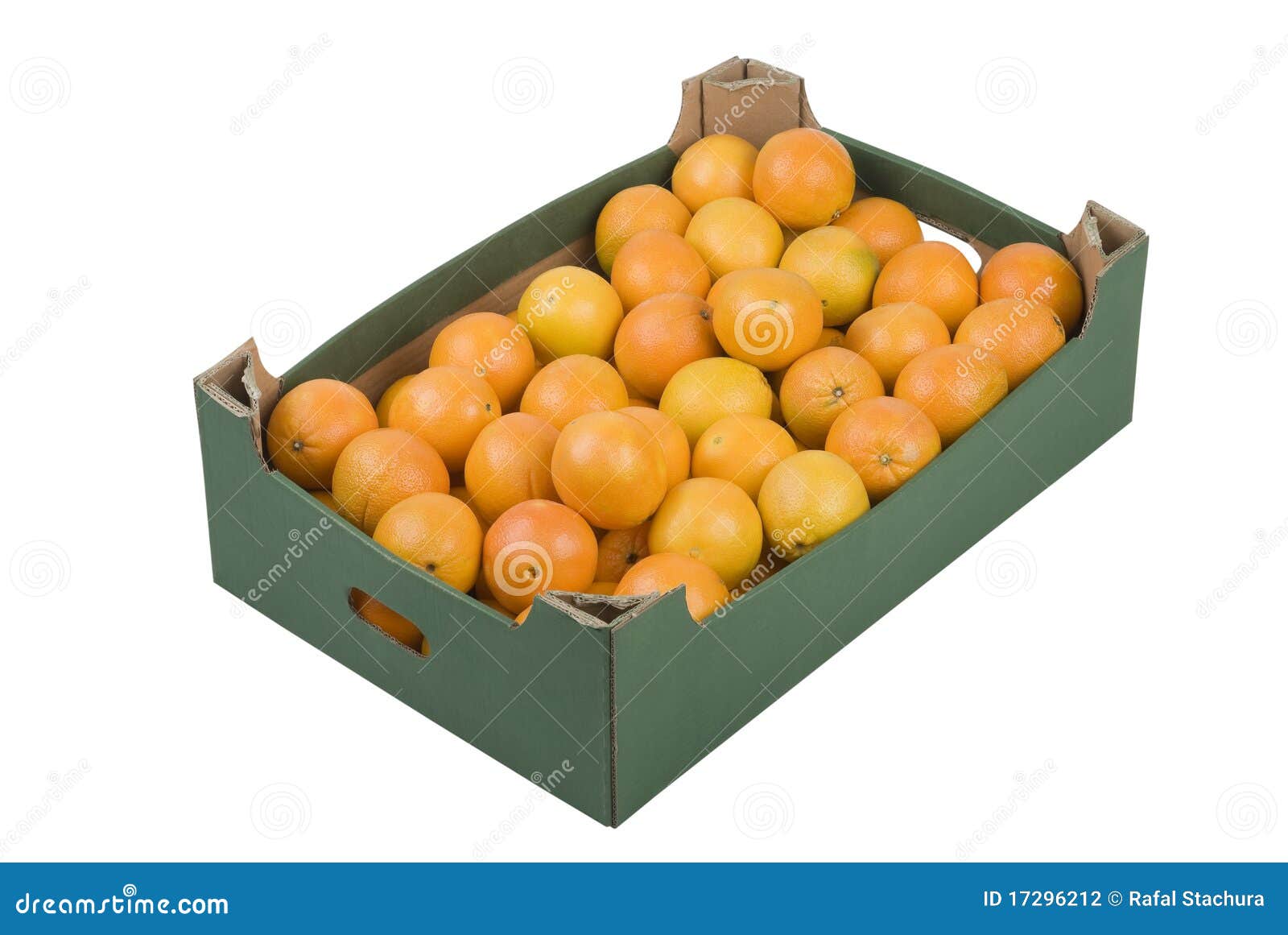 Box of Oranges stock photo. Image of carton, cutout, fruit - 17296212