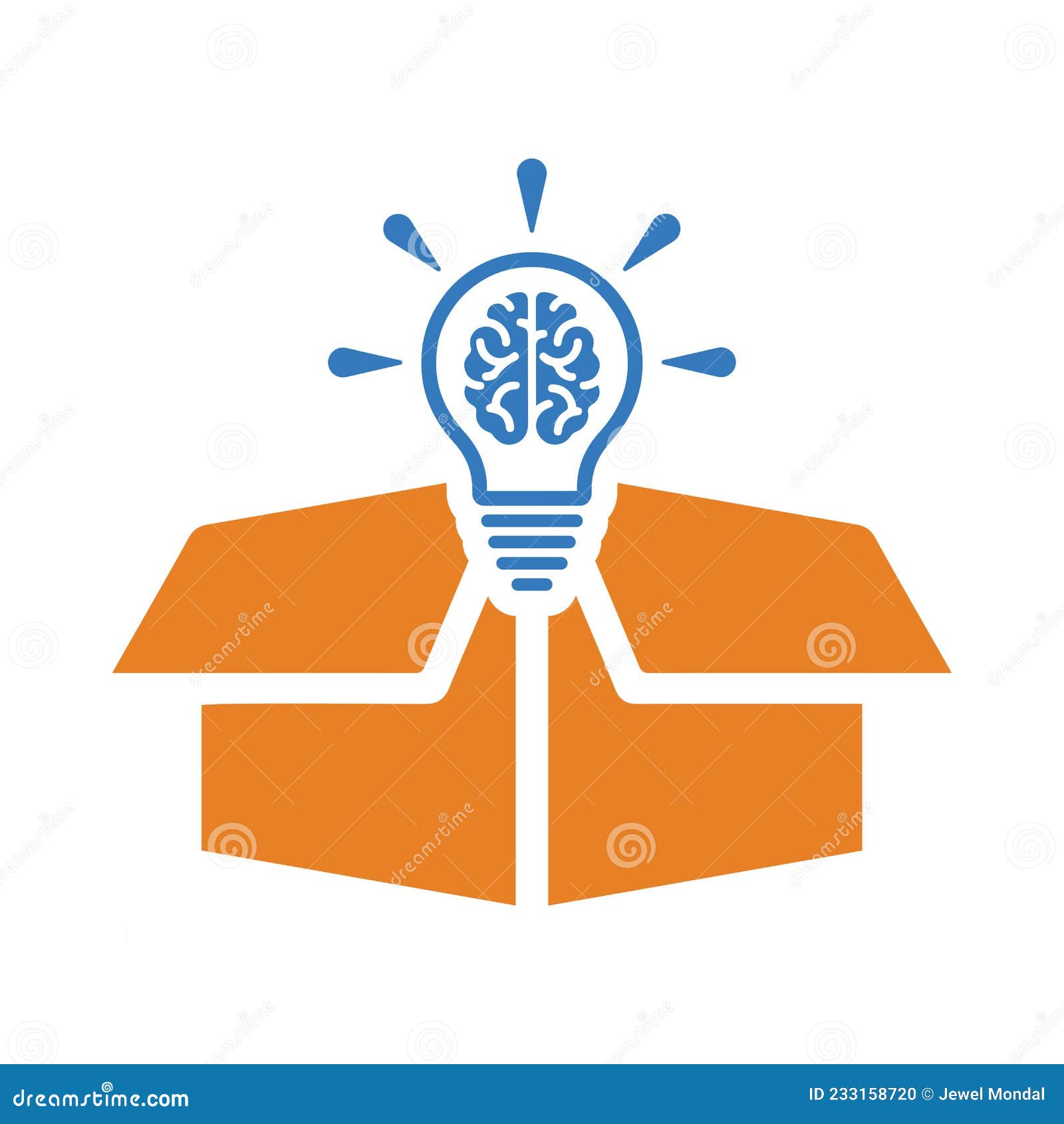 Box, Outside, the, Think Icon. Simple Vector Design Stock Vector ...