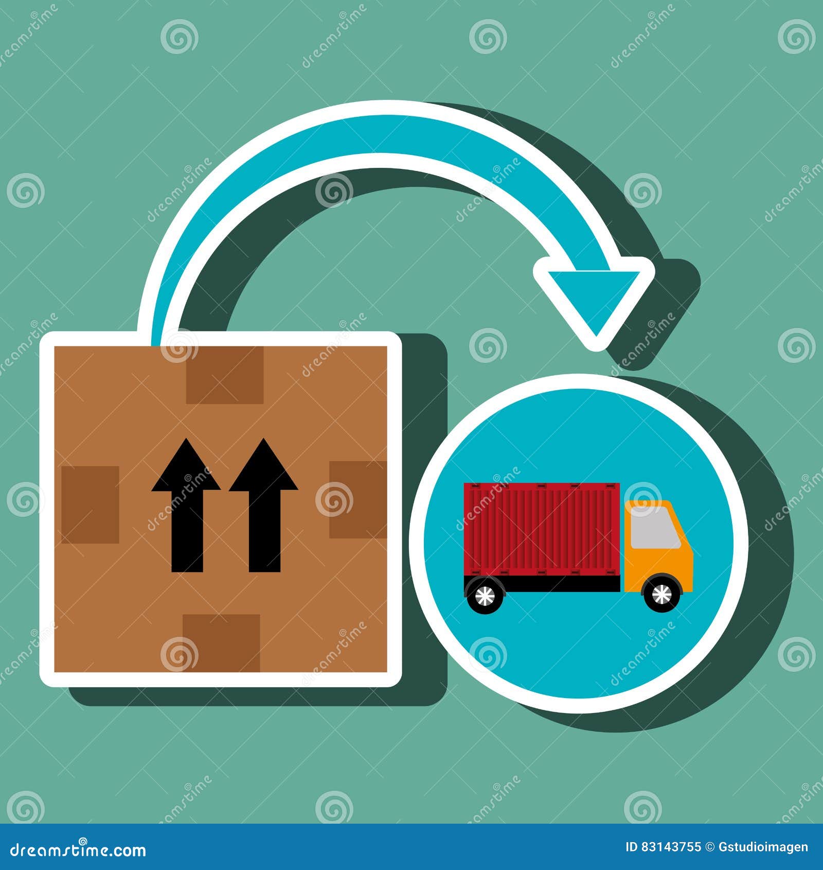 Box pack carton delivery stock illustration. Illustration of brown ...