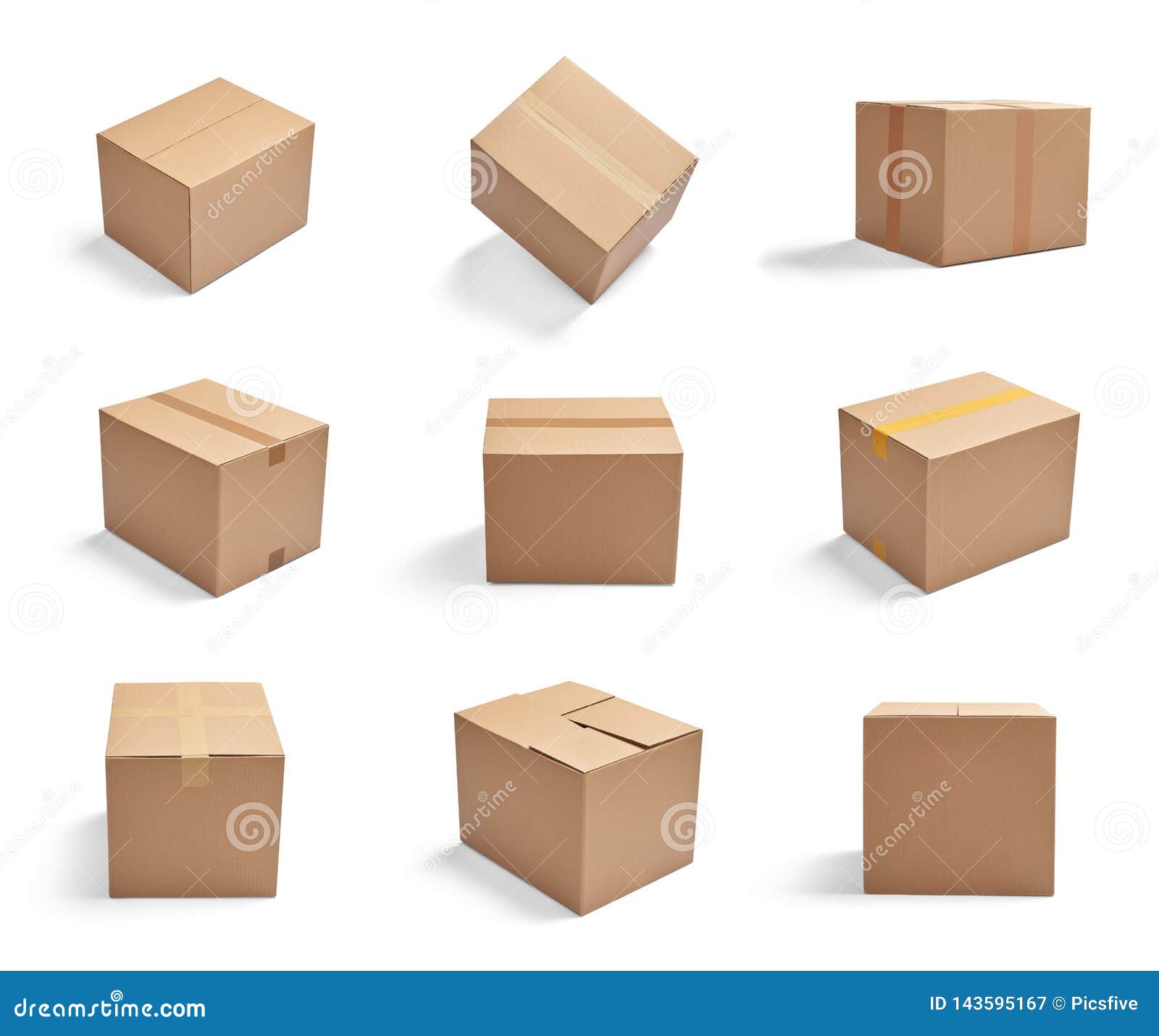 Box Package Delivery Cardboard Carton Stock Image - Image of crate ...