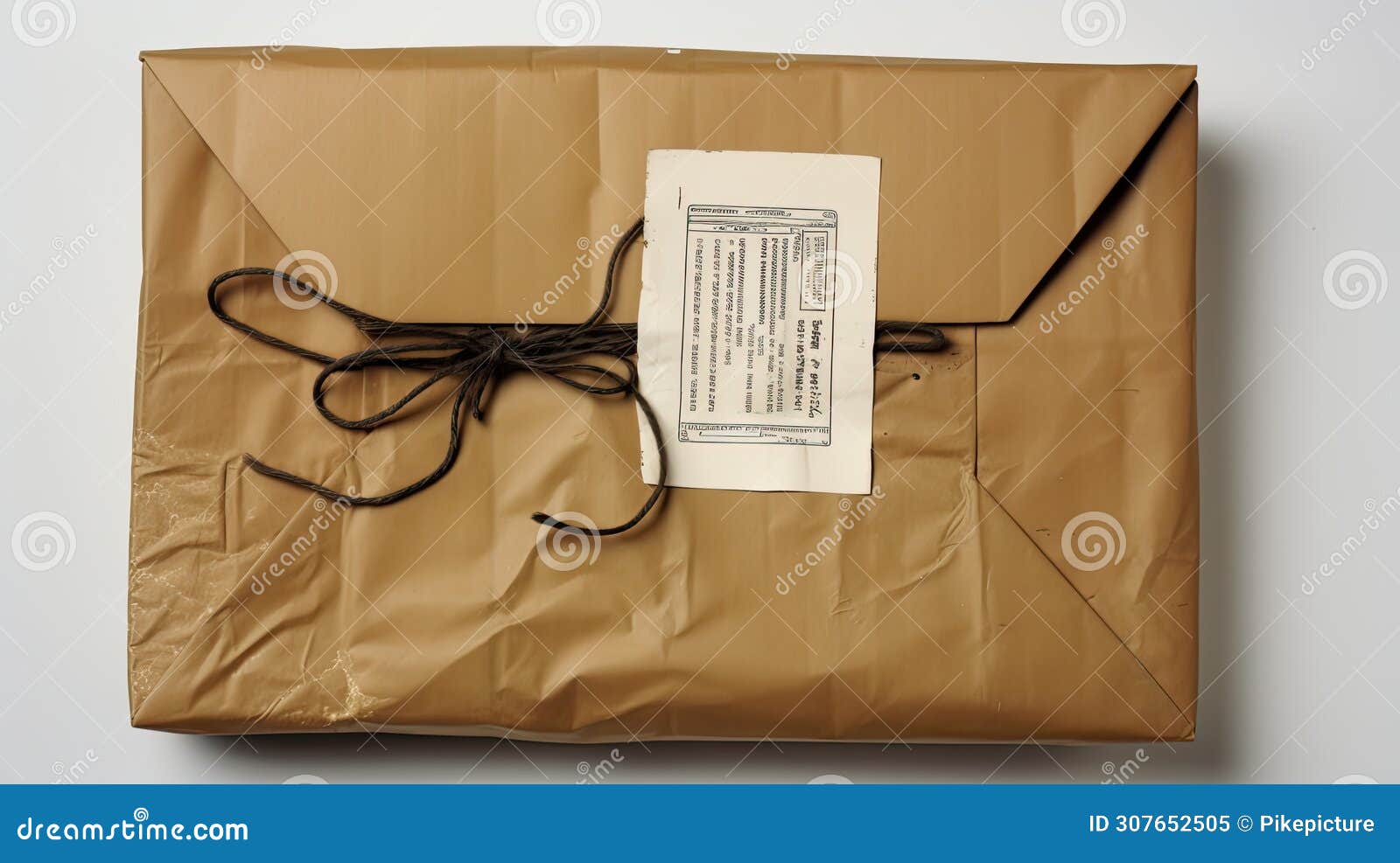 Box package with label stock illustration. Illustration of delivery ...