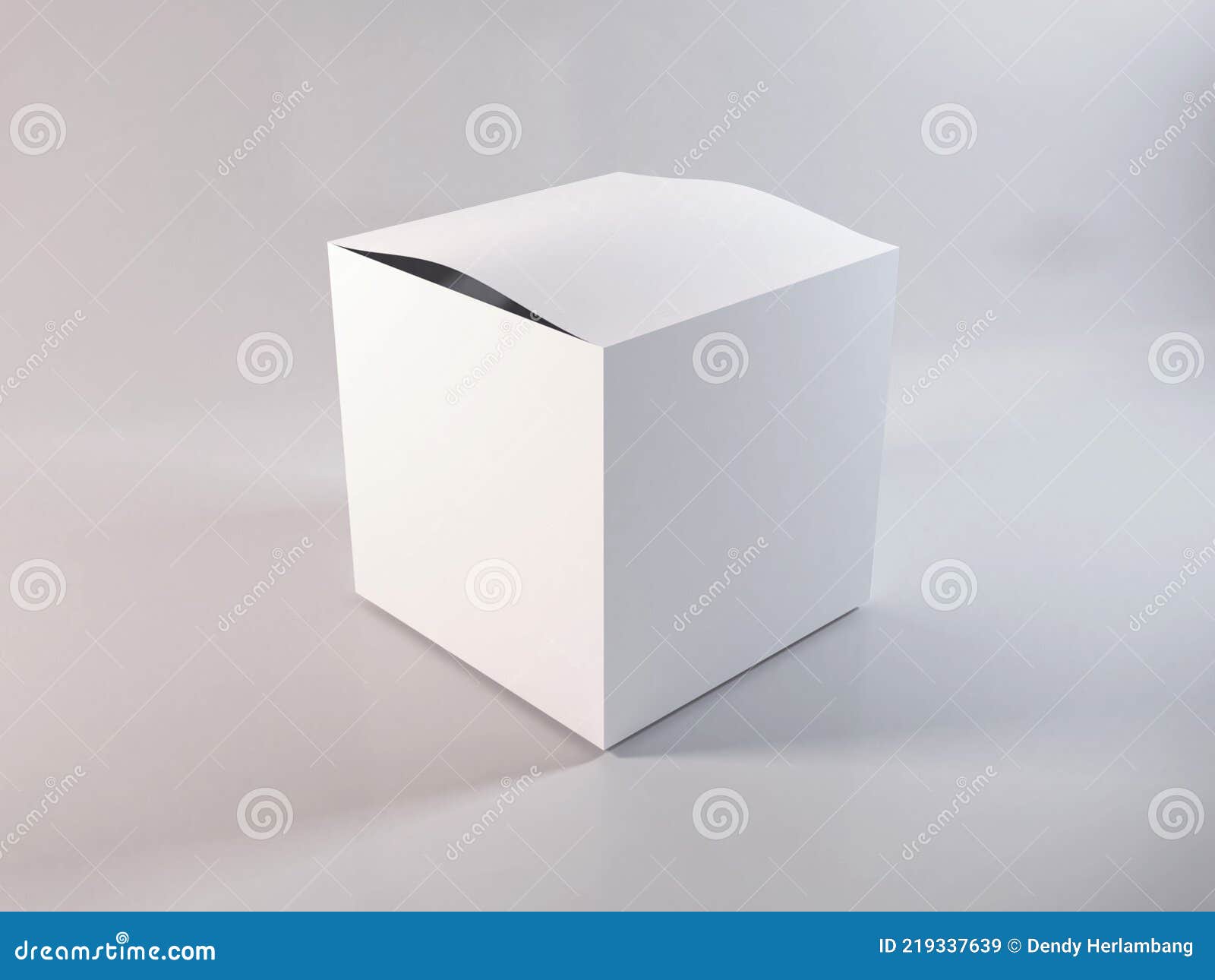 Box Packaging 3D Illustration Mockup Scene Stock Illustration ...