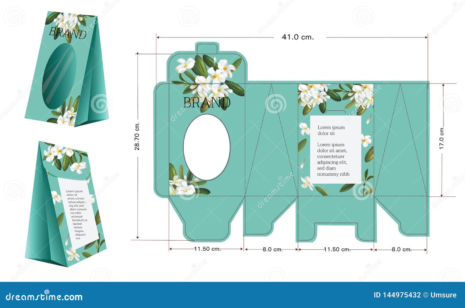 Box Packaging Design Vector Illustration Stock Vector - Illustration of ...