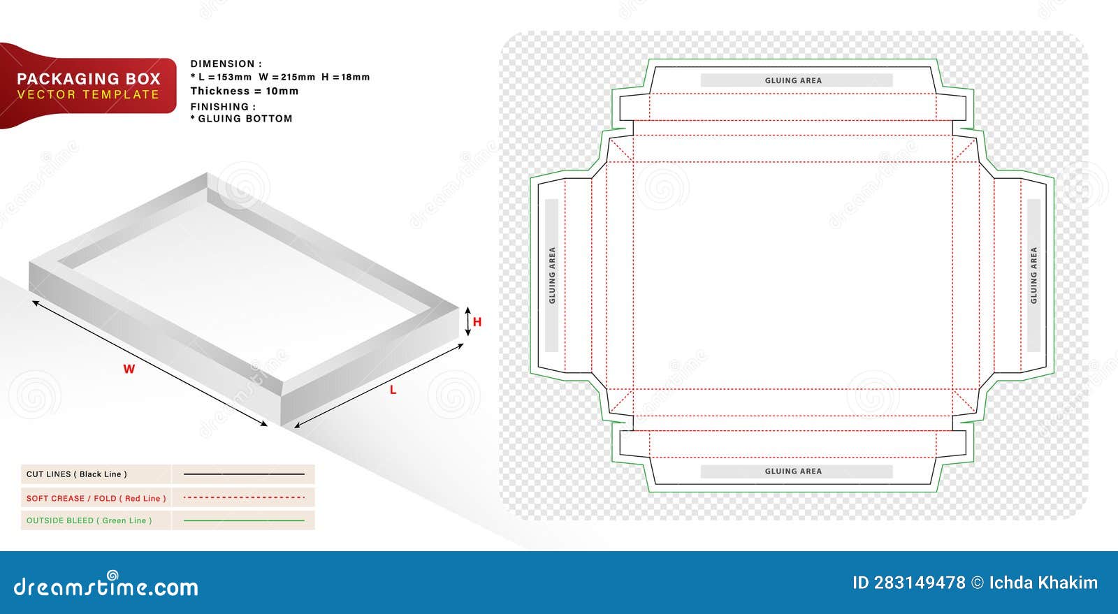 Box Packaging Template Design for Your Product in the Form of the ...
