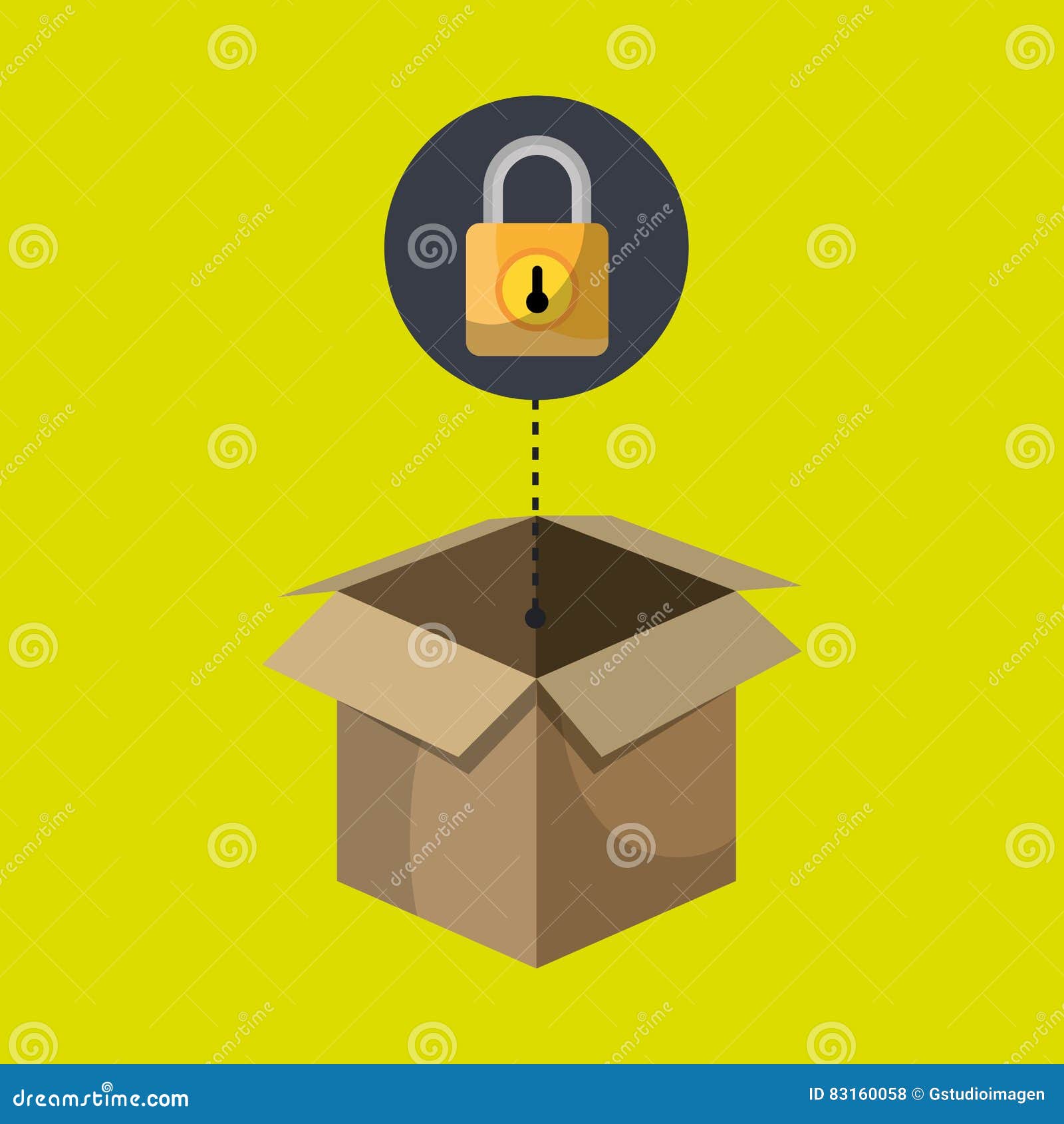Box padlock data secure stock illustration. Illustration of secure ...
