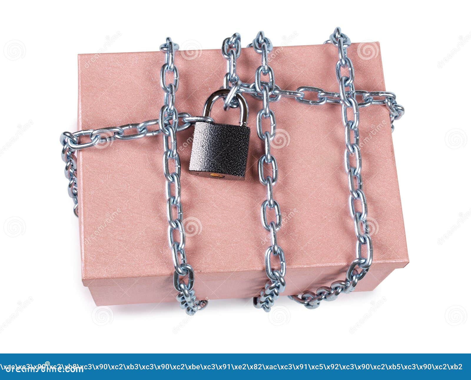 Box and padlock stock image. Image of chrome, buying - 64967707