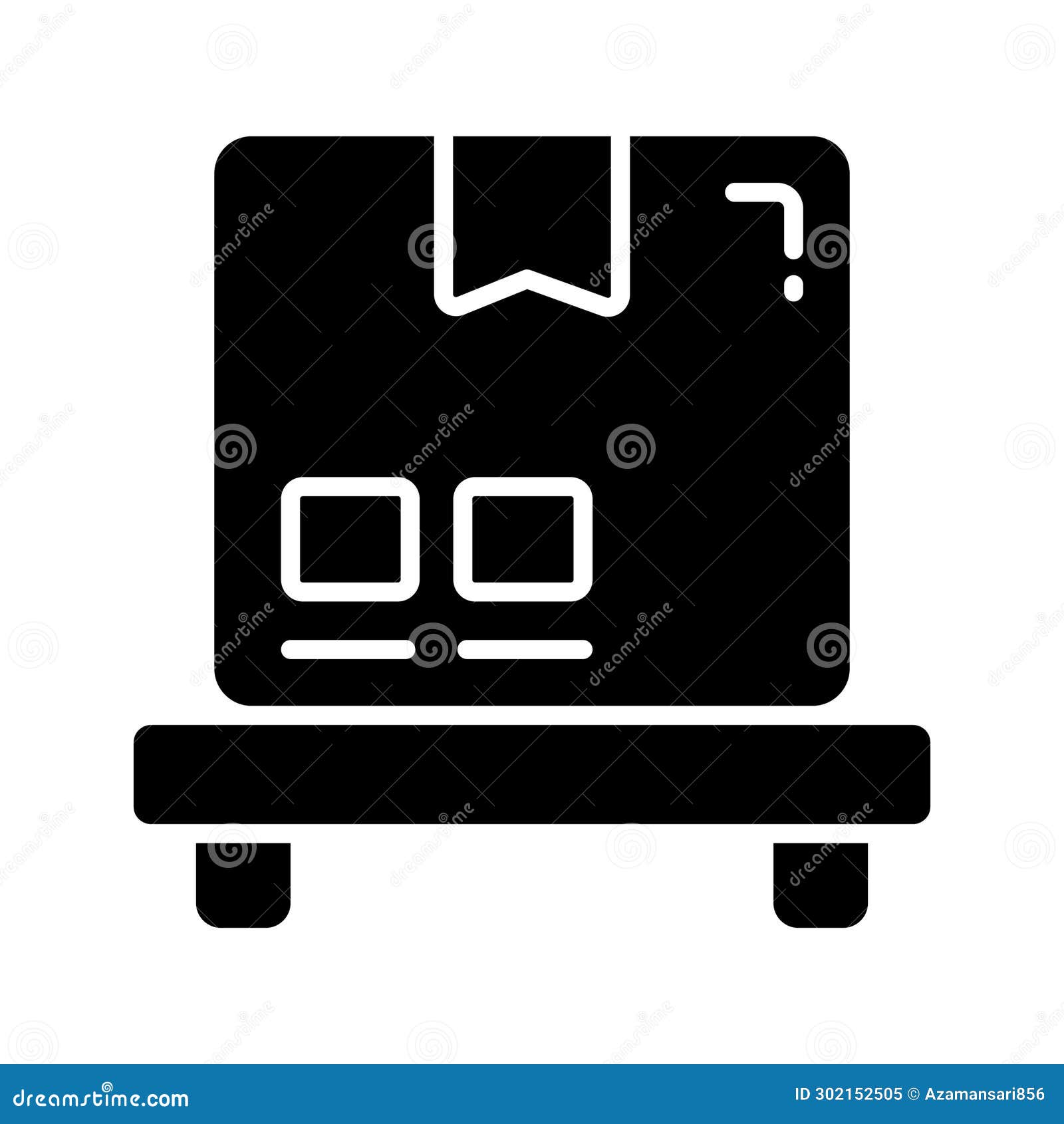Box on a Pallet, Vector of Logistics Collection, Cargo Box Pallet Icon ...