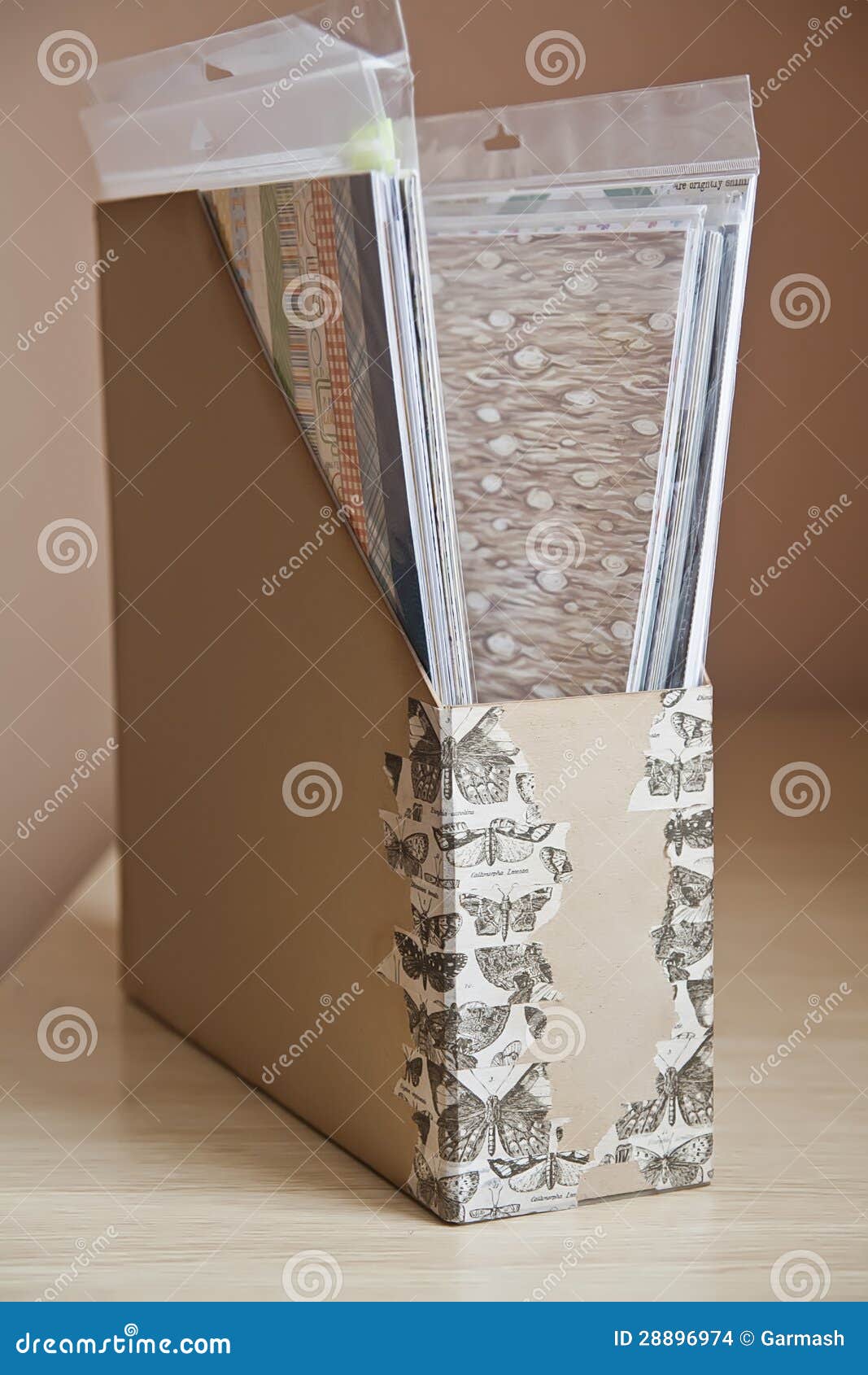 Box for paper stock photo. Image of brown, decoration - 28896974