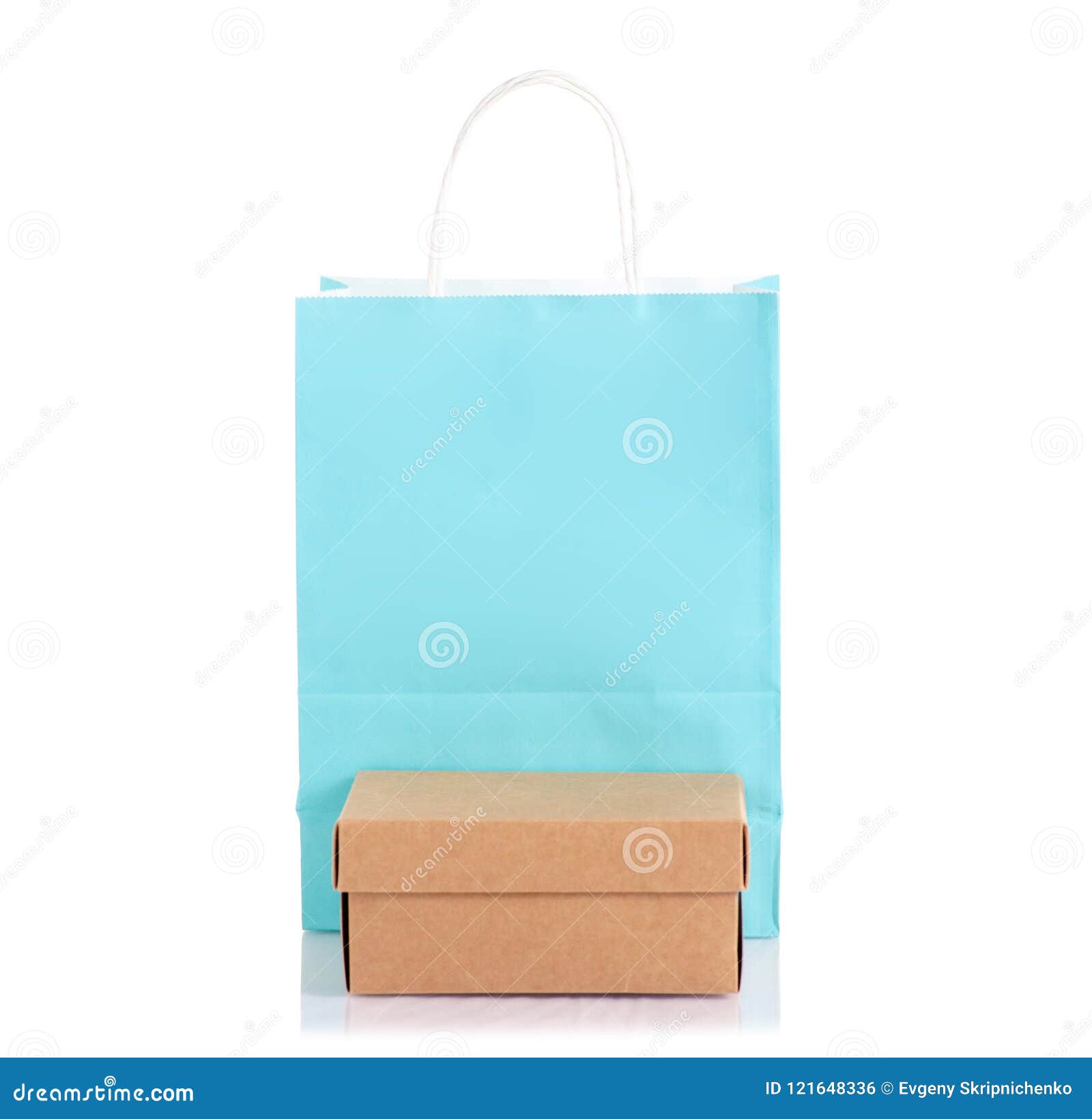 The Box and Paper Bag Package Stock Photo - Image of commercial ...