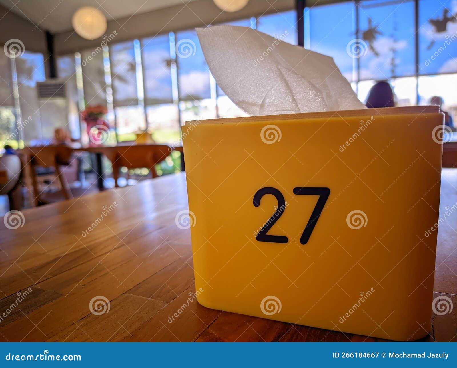 Box with Paper Tissues on Table in Room Stock Image - Image of blue ...