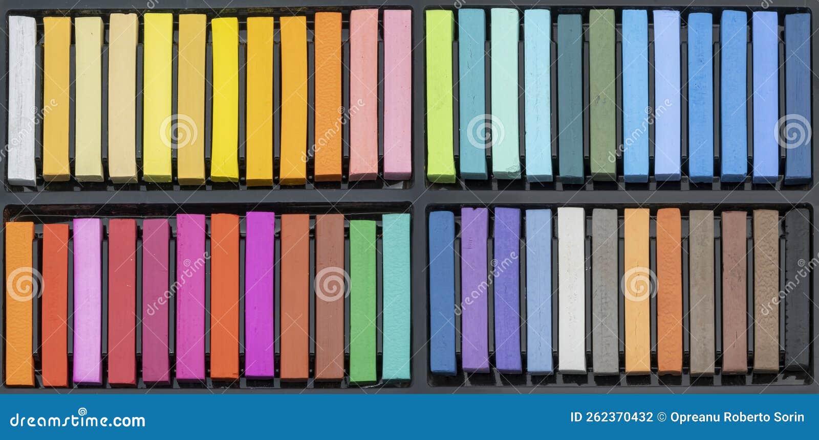 A box of pastel chalks stock photo. Image of draw, craft - 262370432