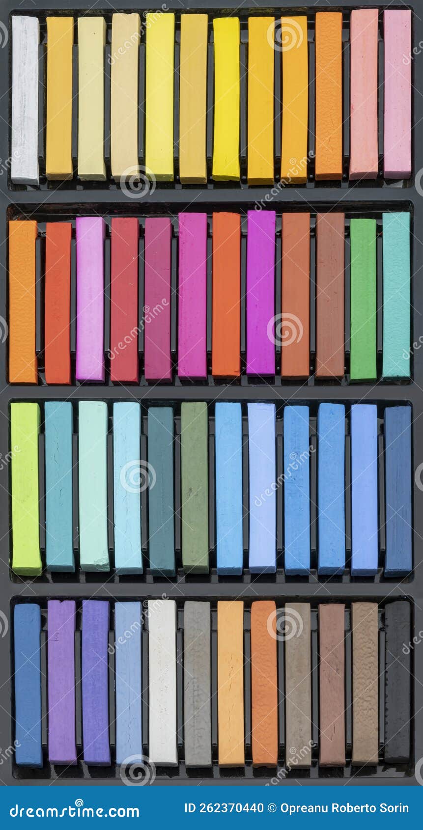 A box of pastel chalks stock photo. Image of abstract - 262370440