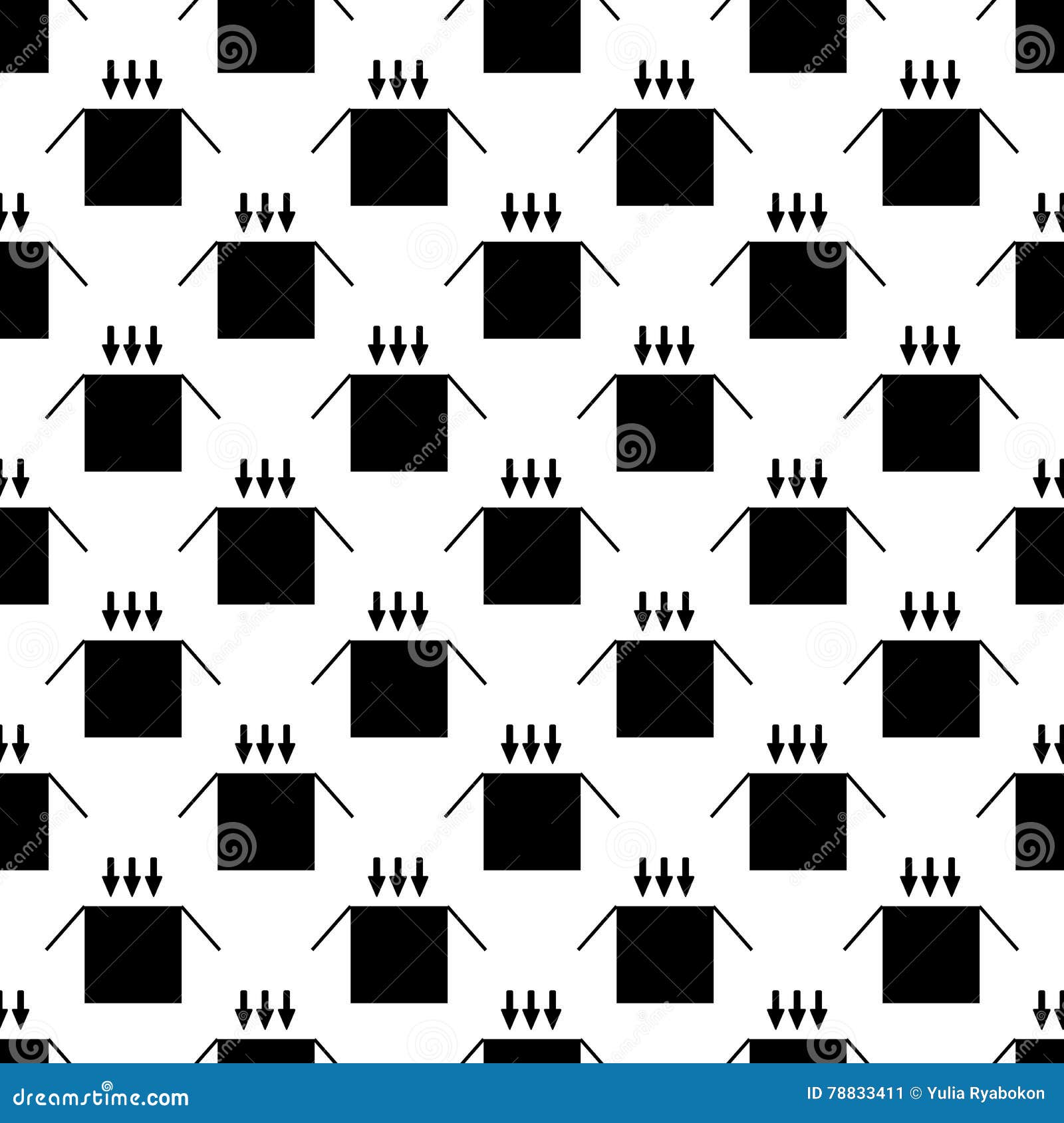 Box pattern seamless stock vector. Illustration of paper - 78833411