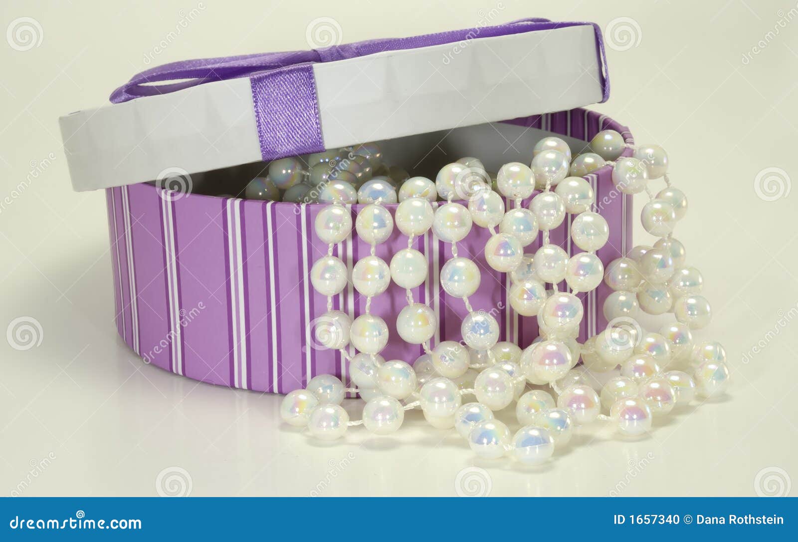 Box of Pearls stock photo. Image of cardboard, birthday - 1657340