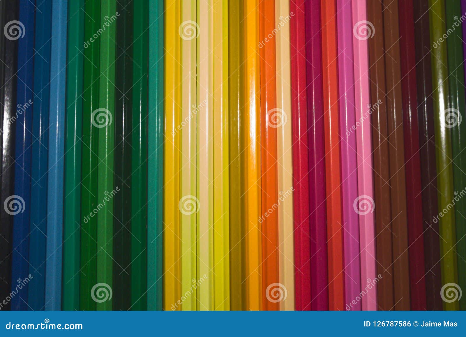 Box of pencils stock photo. Image of education, crayon - 126787586