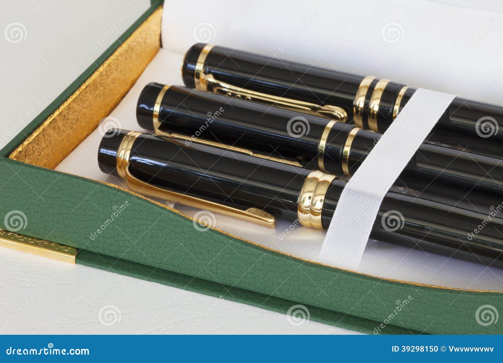 A box of pens stock photo. Image of draft, writing, review - 39298150