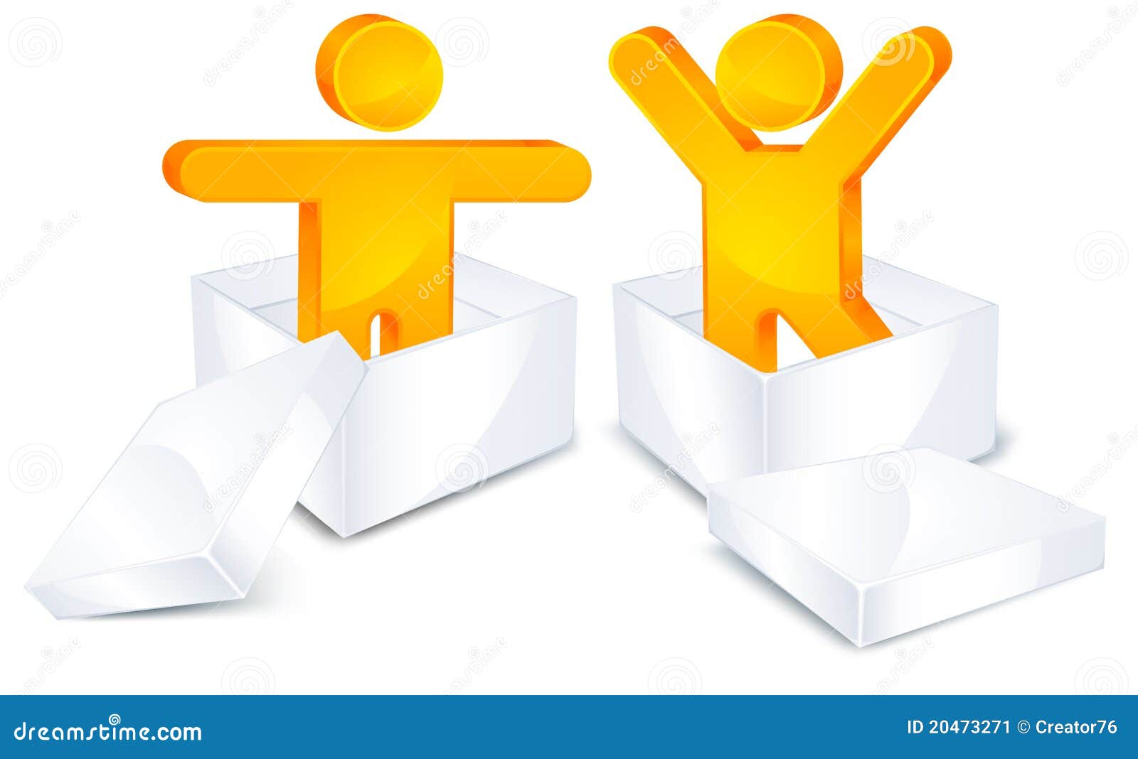 Box with people stock vector. Illustration of wrapping - 20473271