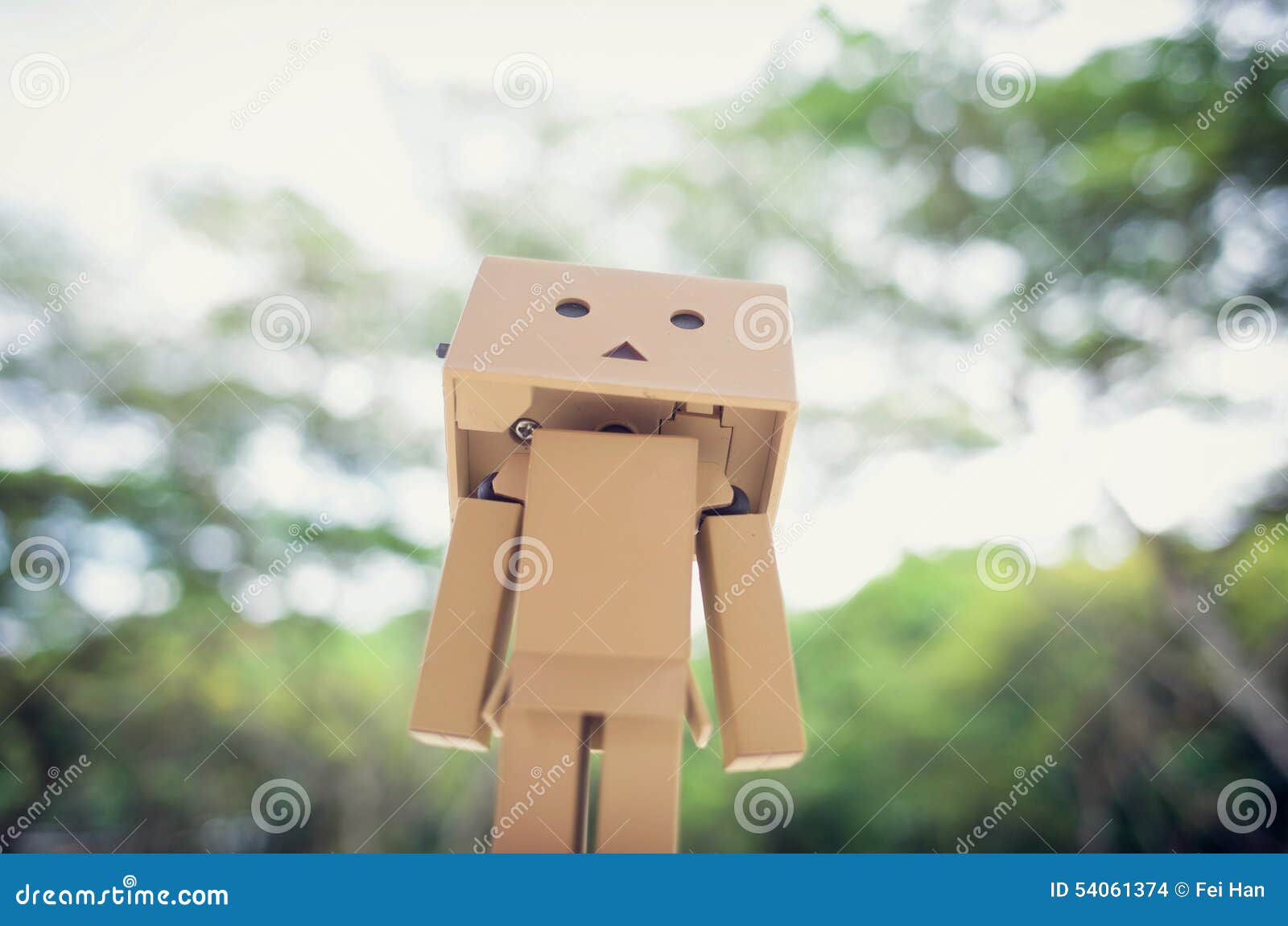 A box people DANBO editorial stock image. Image of forward - 54061374