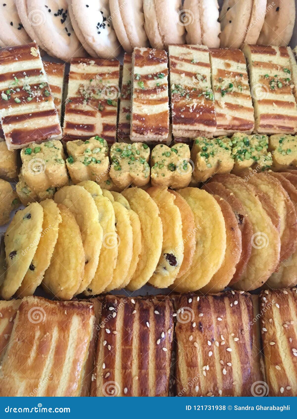 Assorted Persian Pastries stock photo. Image of pastries - 121731938