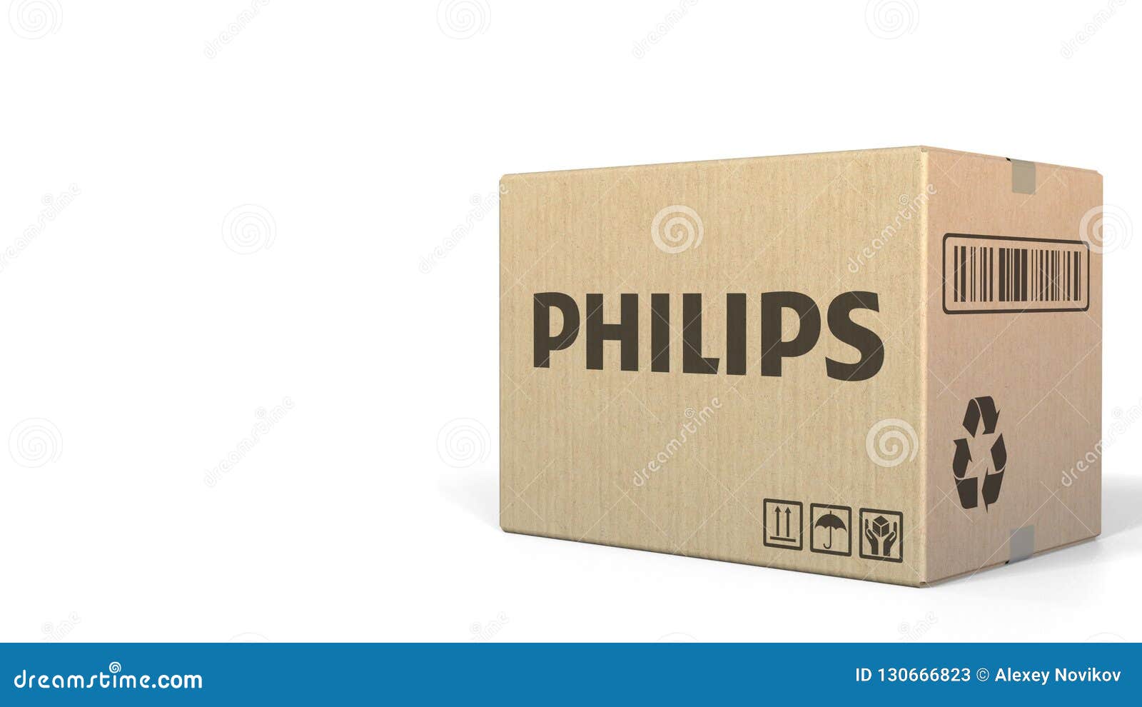 Box with Philips Logo. Editorial 3D Rendering Editorial Stock Photo ...