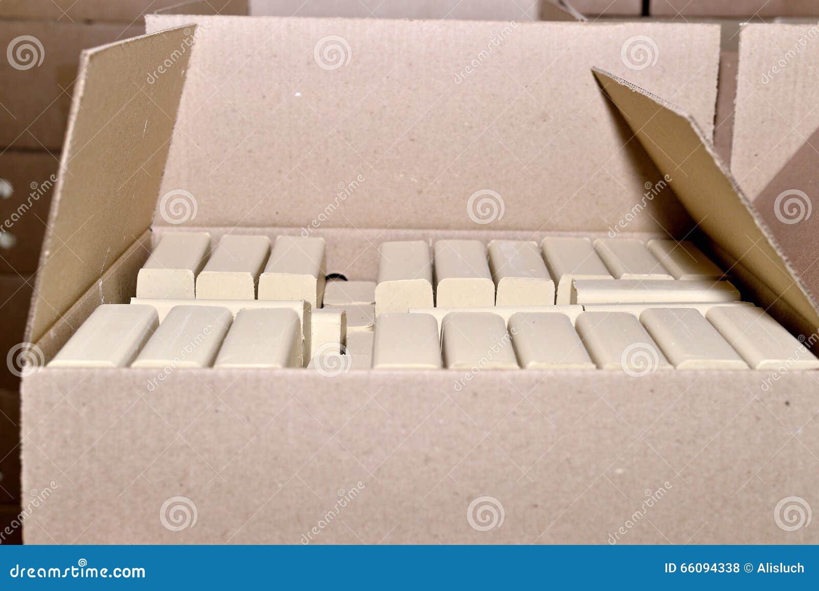 Box with pieces of soap stock photo. Image of natural - 66094338